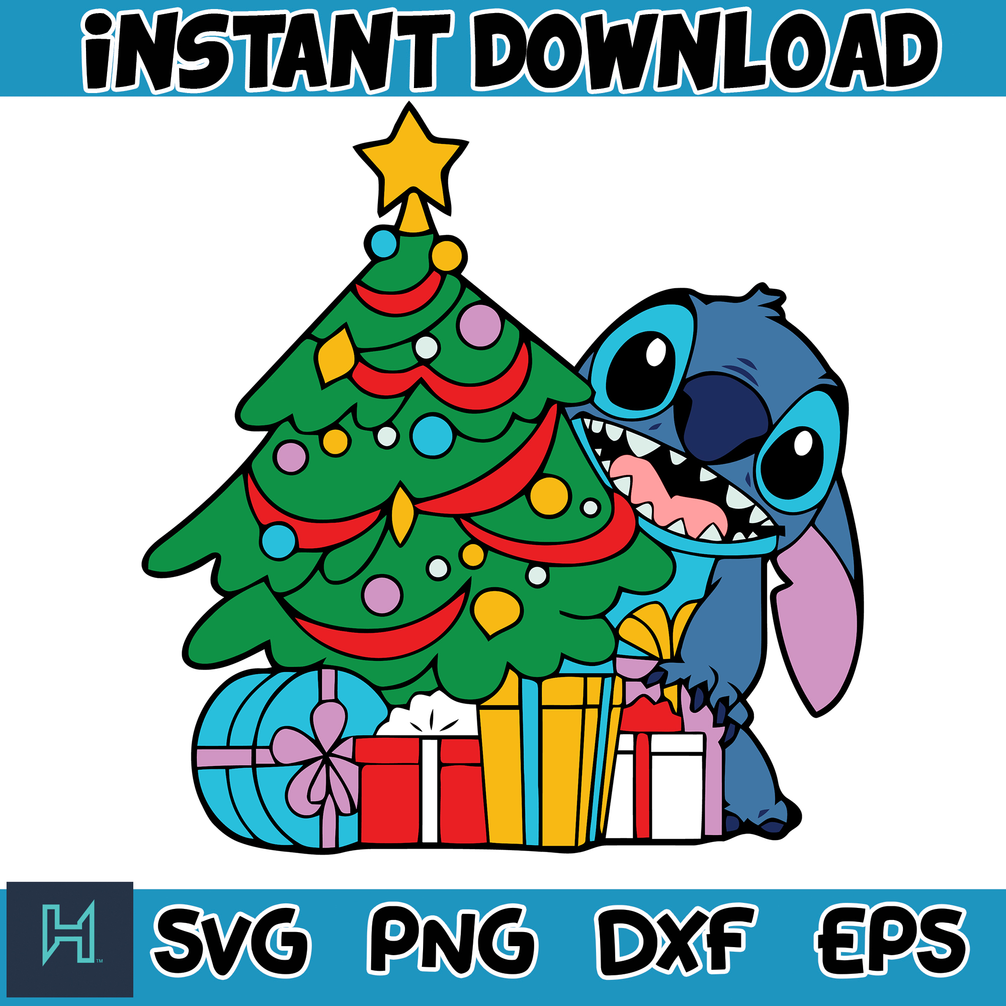 Christmas Stitch svg, Chritmas cartoon svg, Stitch Clipart, | Inspire ...