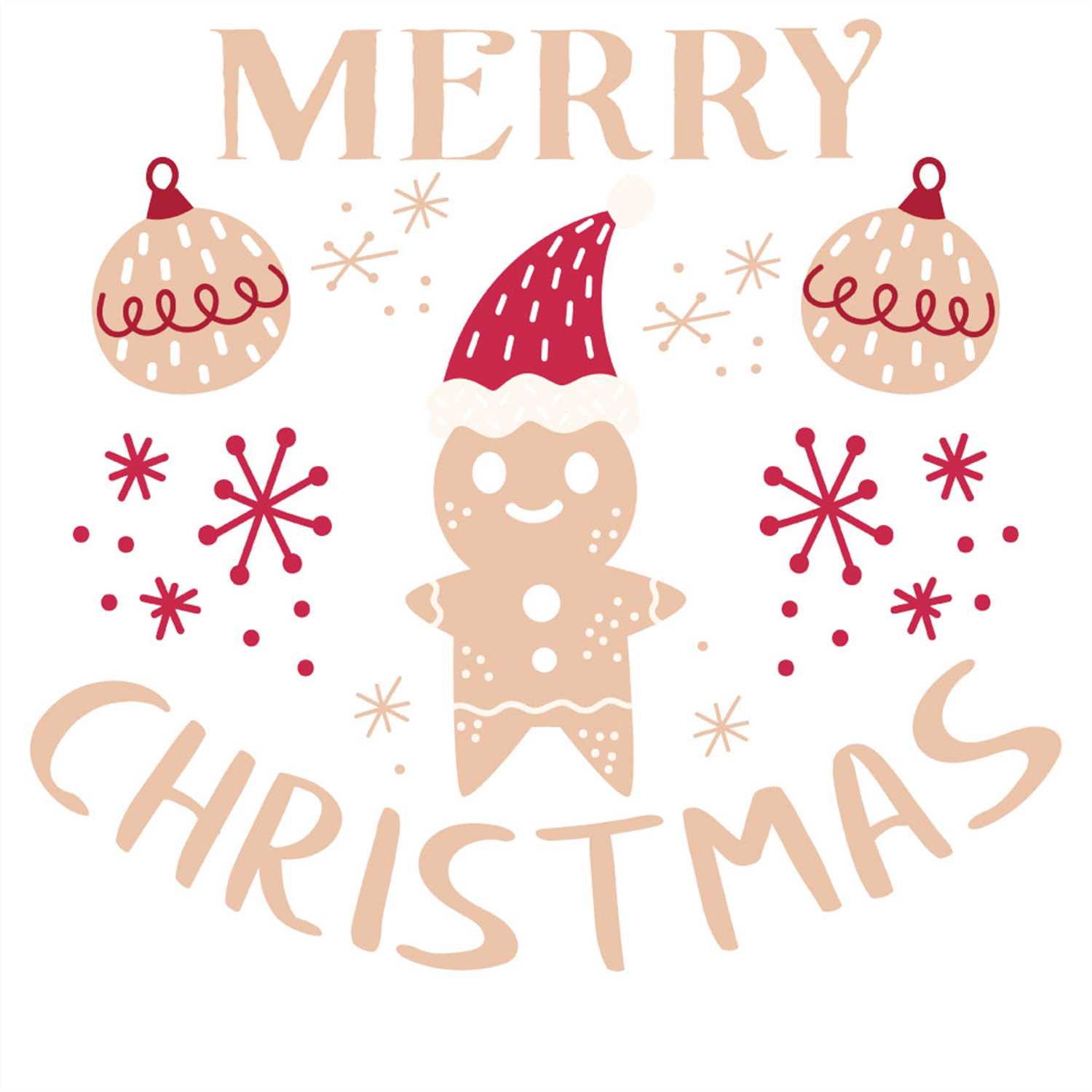 Merry Christmas day SVG PNG, ornaments SVG | Inspire Uplift
