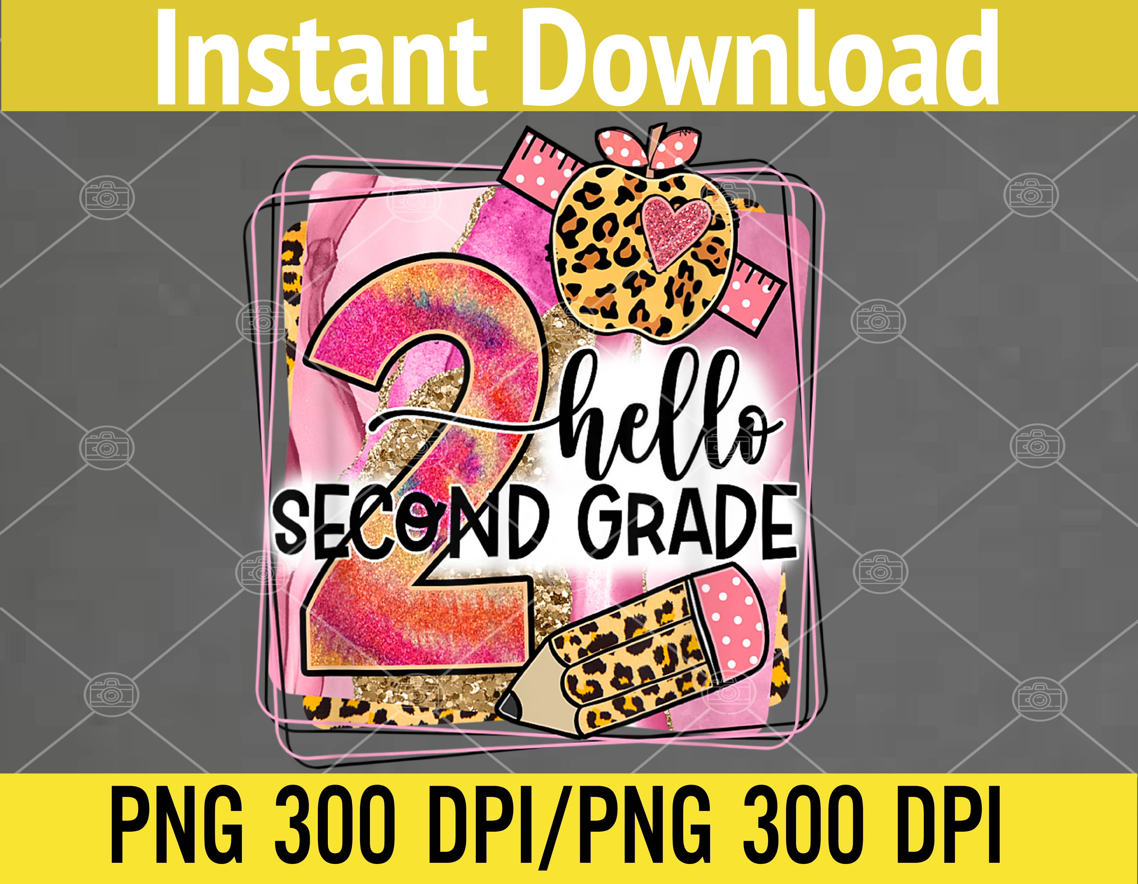 Hello Second Grade Team 2nd Grade Back to School Teacher PNG | Inspire ...