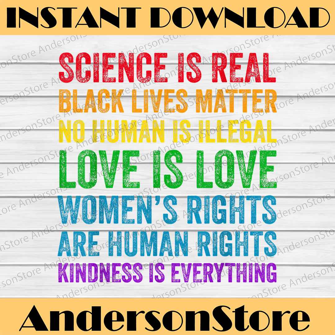 Science Is Real Black Lives Matter Love LGBT Pride Month LGB | Inspire ...