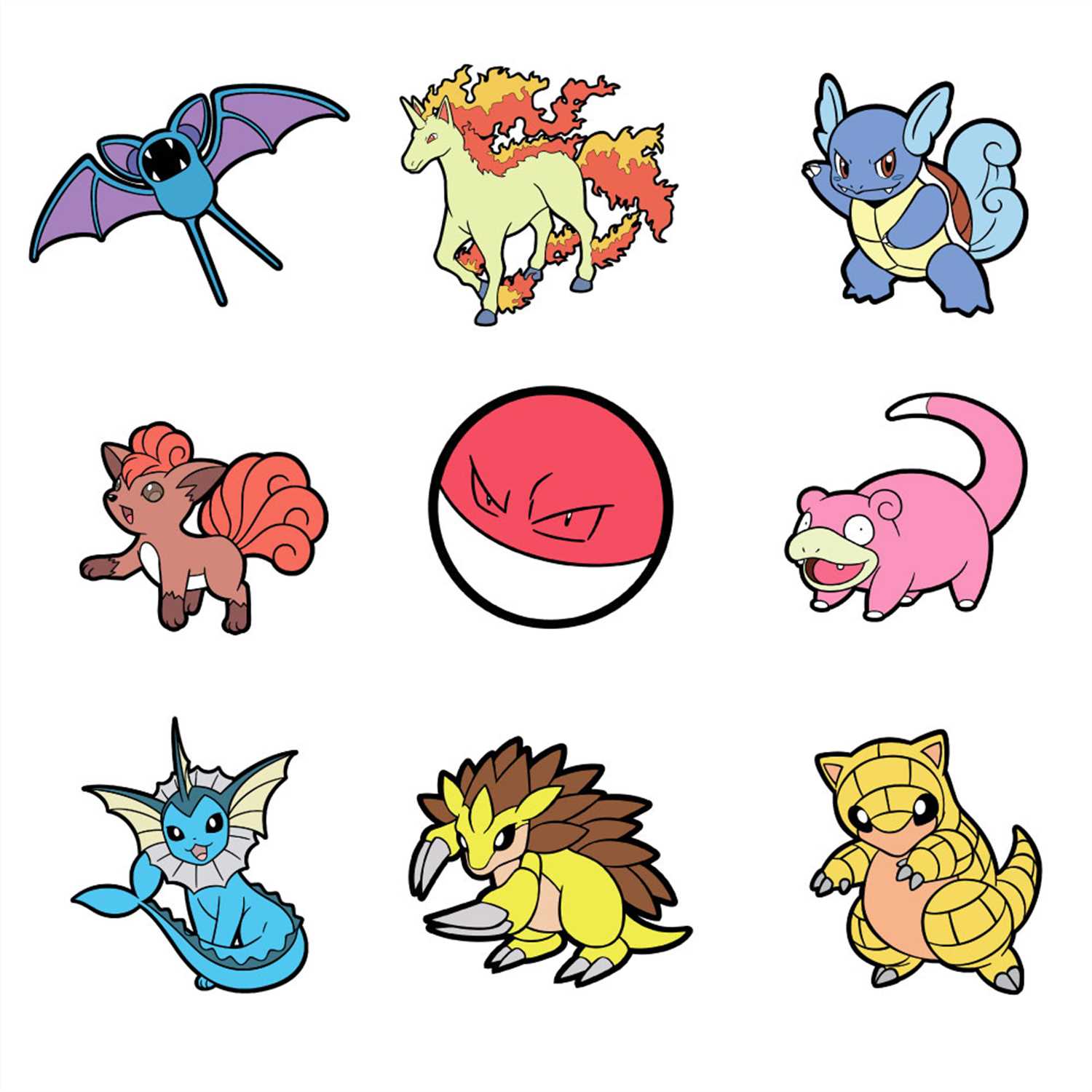 Pokemon Characters Cartoon Characters Bundle SVG PNG | Inspire Uplift