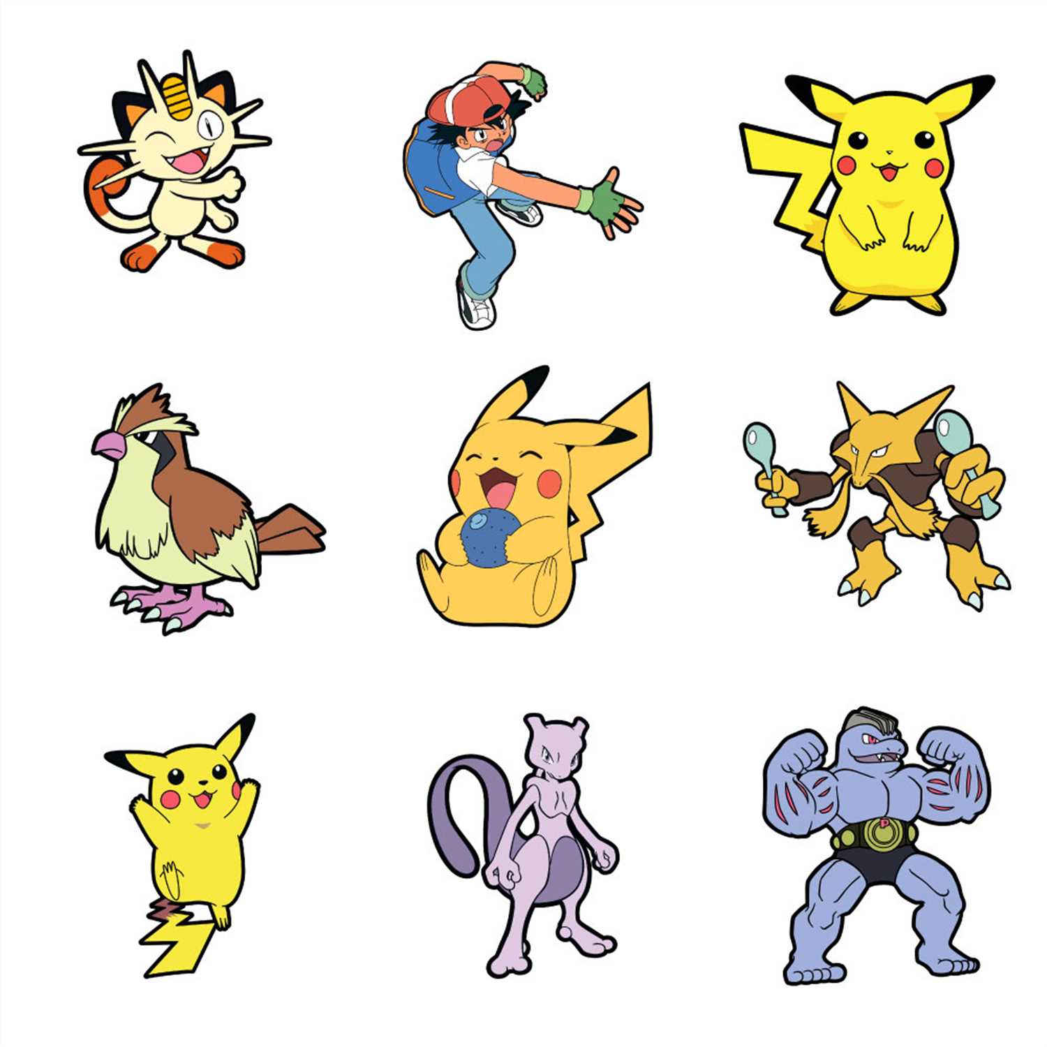 Pokemon Movie Characters Cartoon Characters Bundle SVG PNG | Inspire Uplift