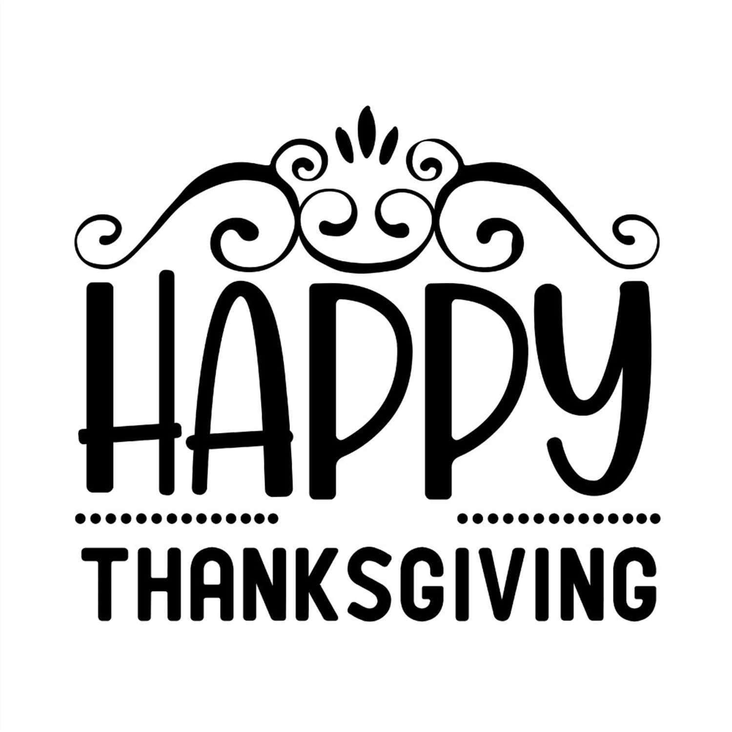 Happy thanksgiving silhouette SVG, swirl frame SVG, thankful | Inspire ...