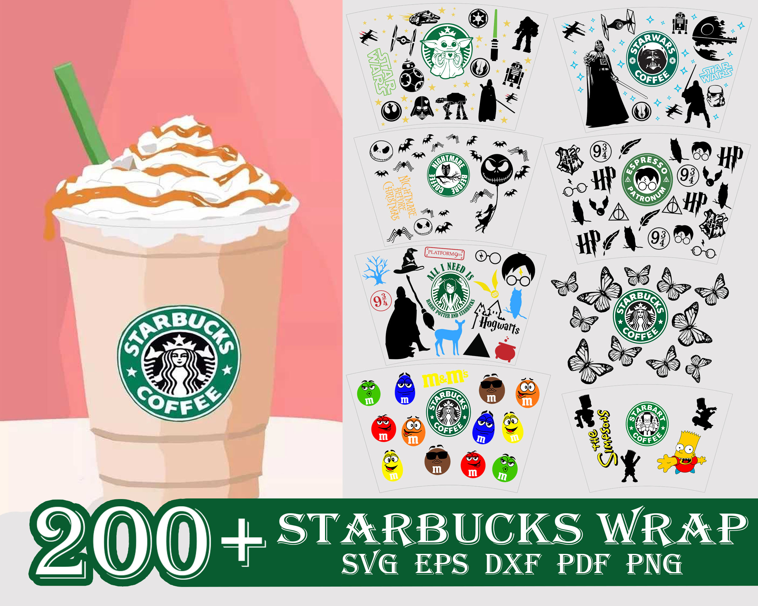 Commercial Logo SVG, Starbucks Logo PNG, EPS, Dxf, Font Incl | Inspire ...