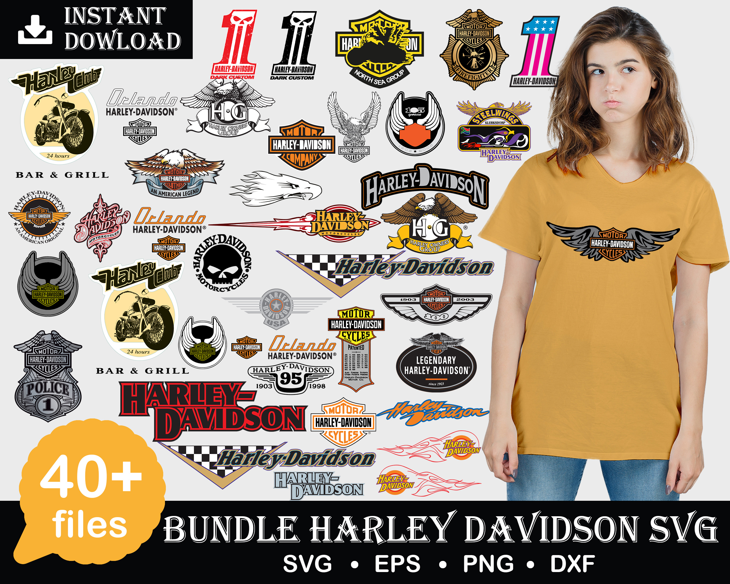 Harley Davidson svg, Harley Davidson SVG bundle of cricut, H | Inspire ...