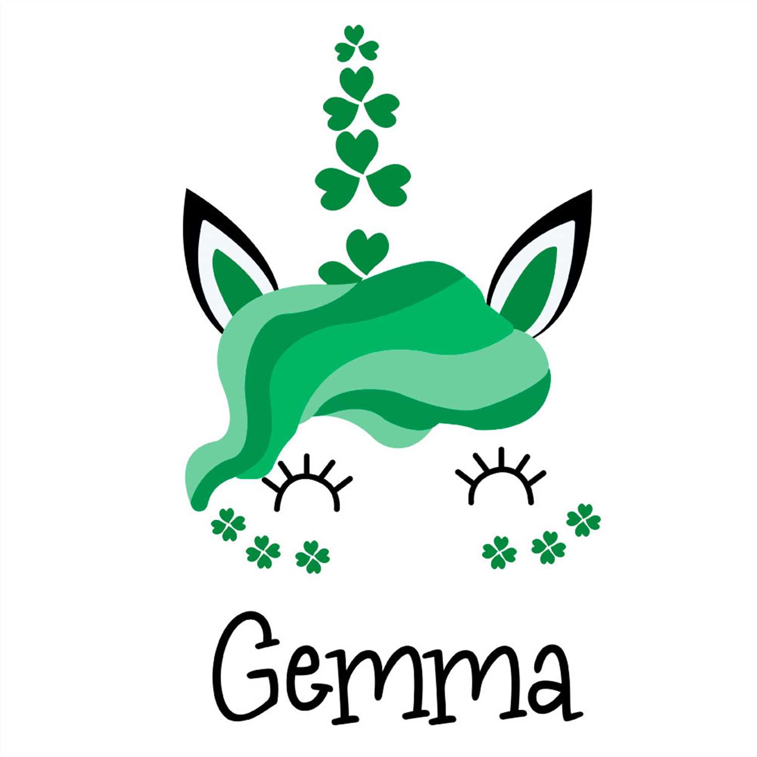 Beauty Unicorn Face Gemma SVG PNG | Inspire Uplift