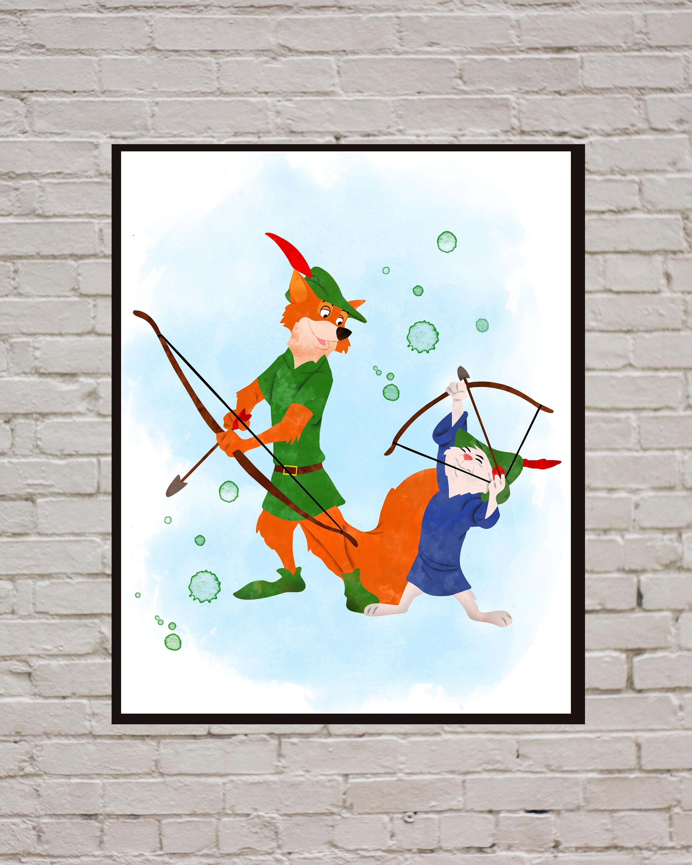 Robin Hood Disney Art Print Digital Files decor nursery room | Inspire ...