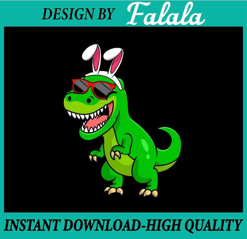 Easter svg png, Dinosaur Eggs svg, Cat Bunny Riding T-rex sv | Inspire ...