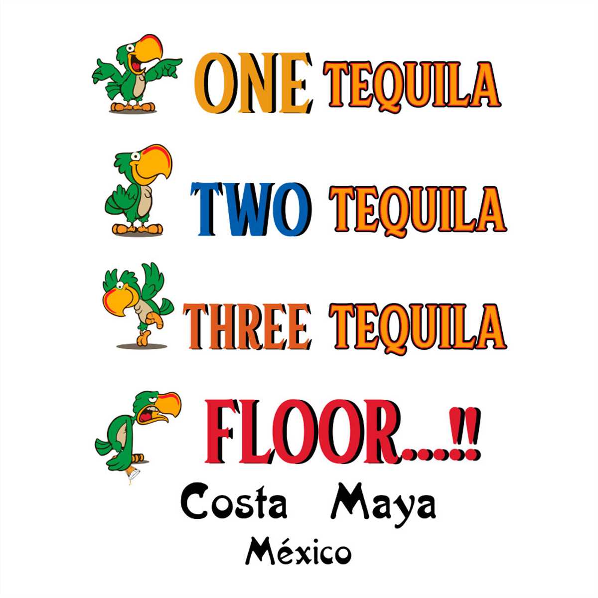 One Two Three Tequila Floor SVG, Costa Maya Mexico SVG PNG | Inspire Uplift