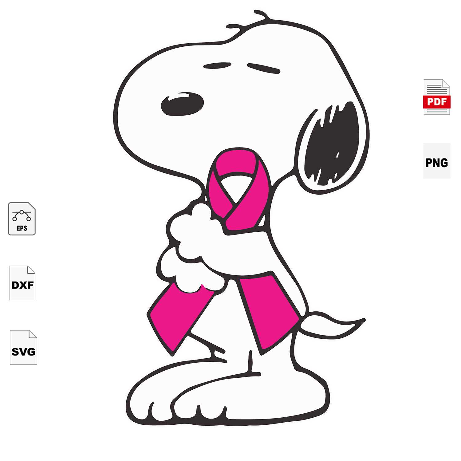 Snoopy Breast Cancer, Snoopy, Snoopy Svg, Breast Cancer Svg, - Inspire ...