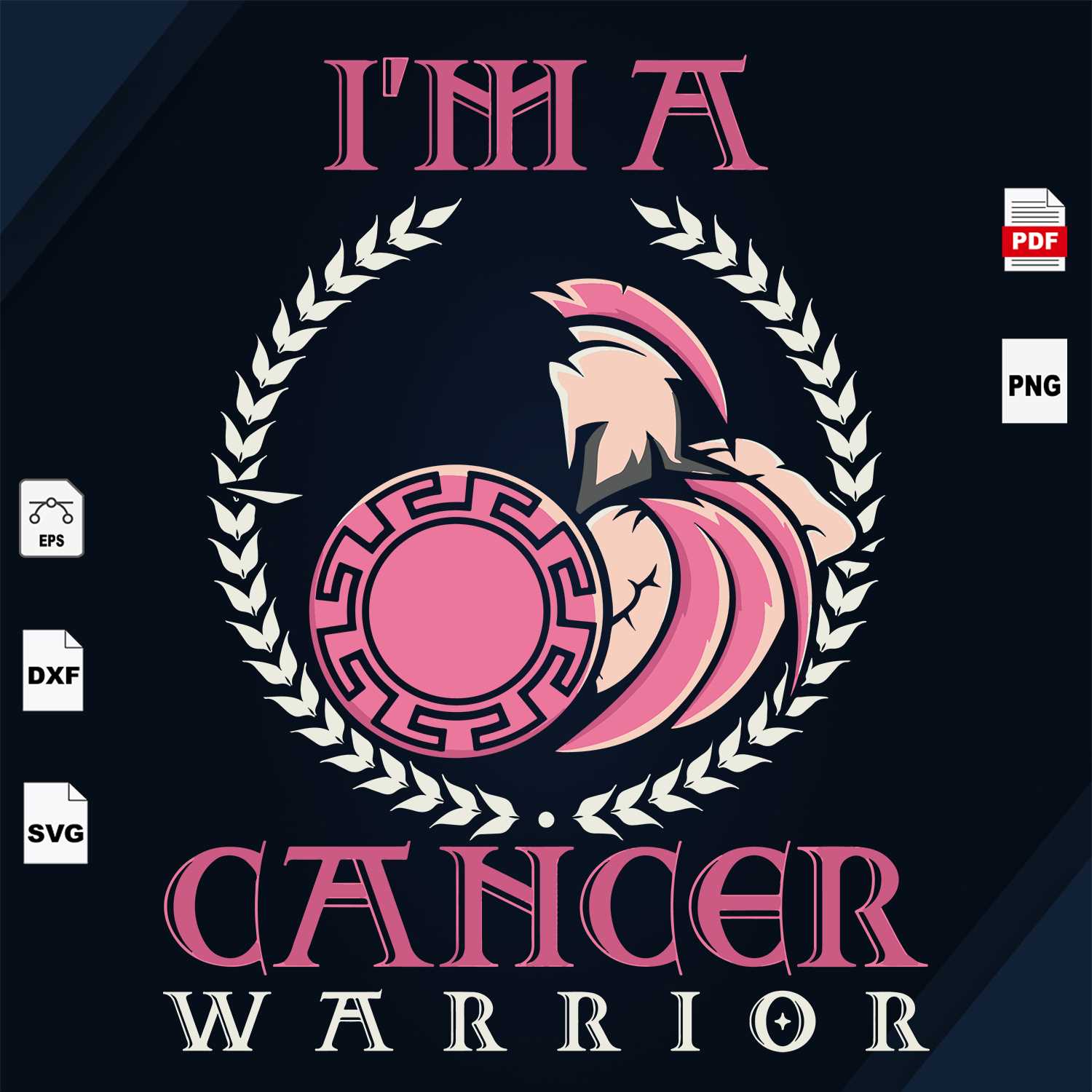 Im A Cancer Warrior, Breast Cancer Svg, Cancer Awareness, Bl | Inspire ...