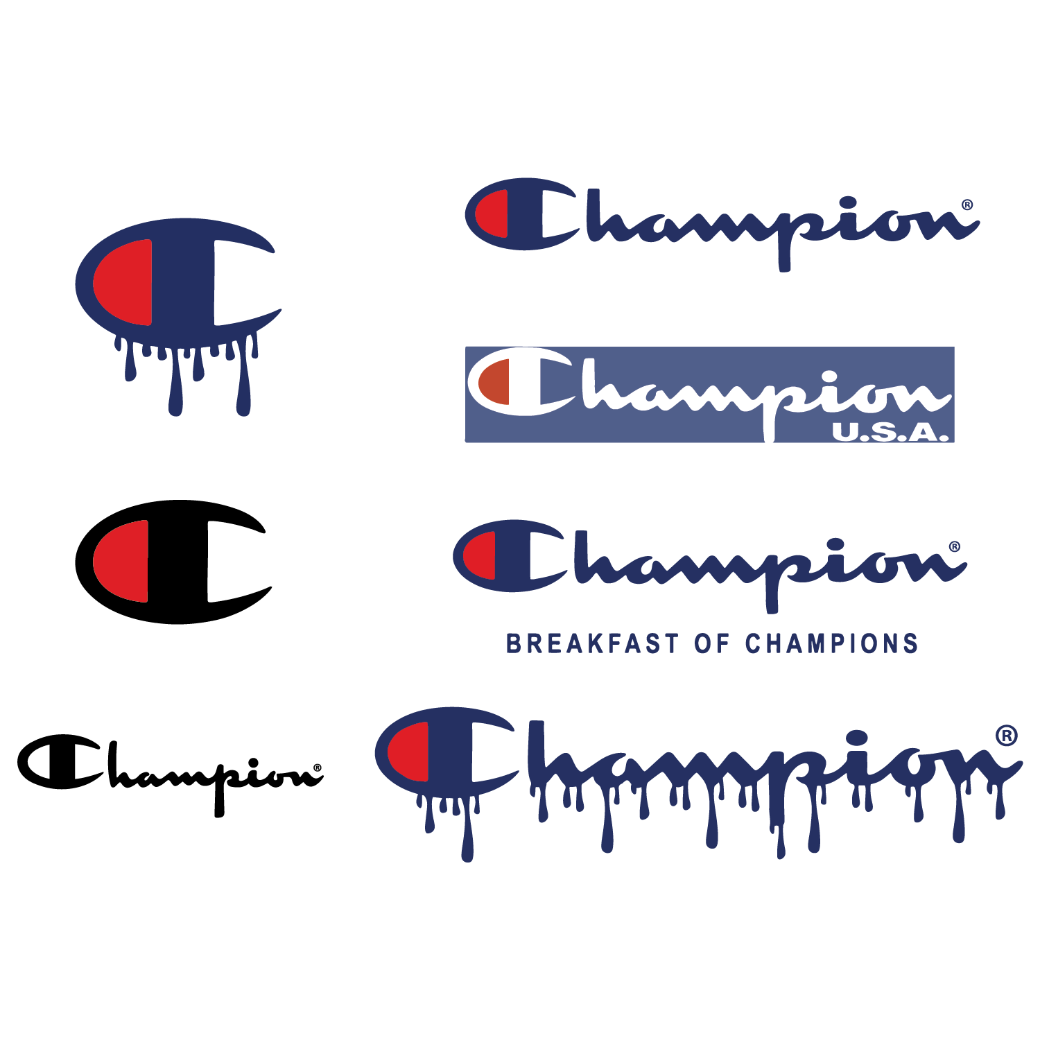 Champion Dripping Svg, Dripping Logo Svg, Logo Brand SvgBran | Inspire ...