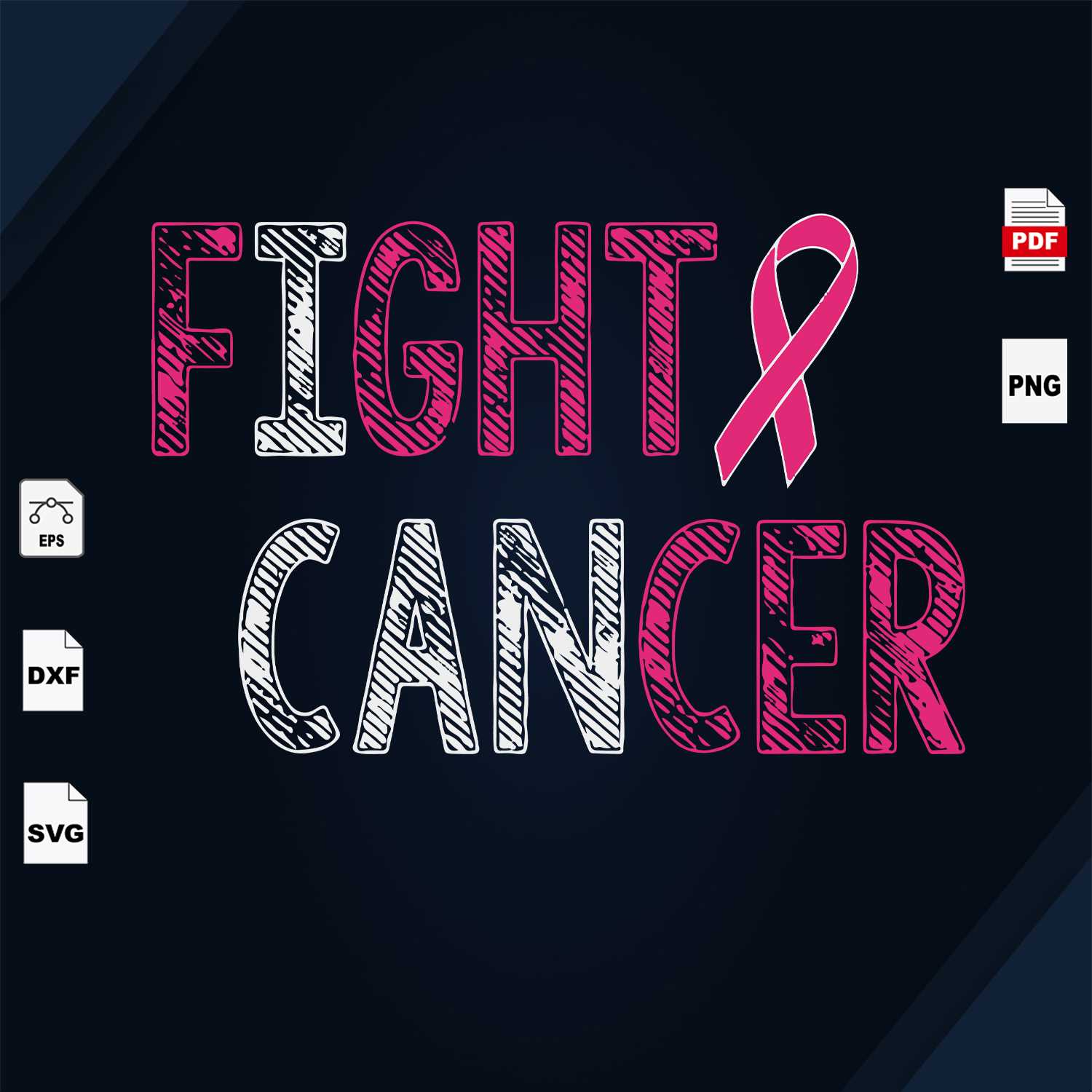 Fight Cancer, Cancer Svg, Breast Cancer Gift, Breast Cancer | Inspire ...