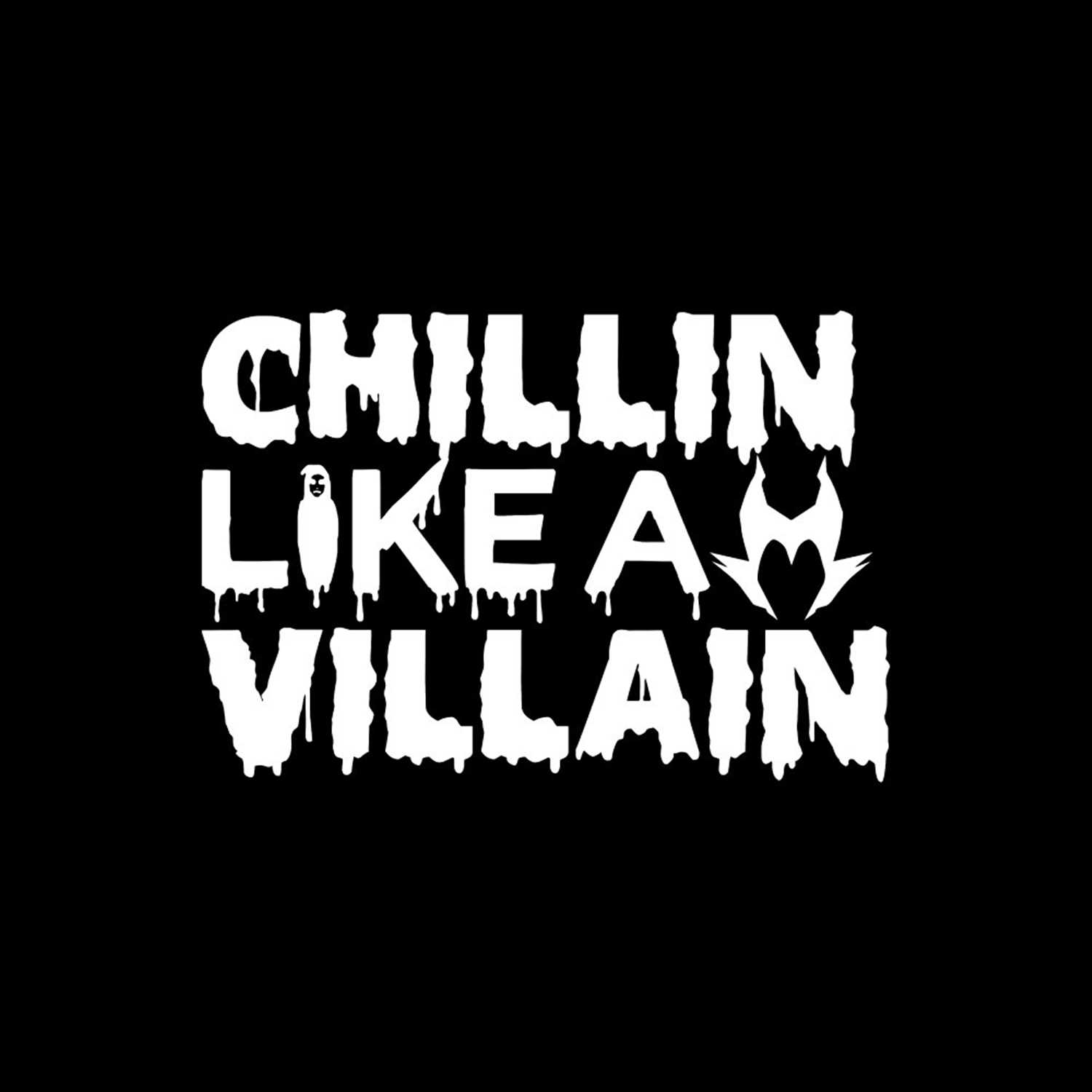 Chillin Like A Villain Maleficent Dripping Halloween SVG Sil | Inspire ...
