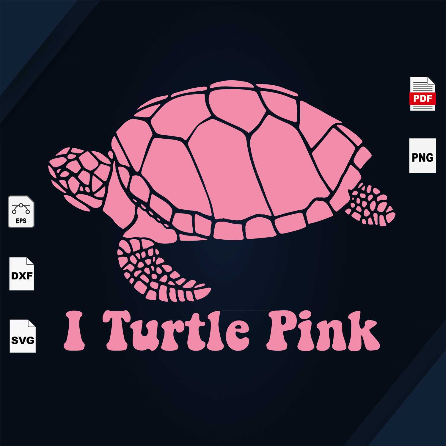 I Turtle Pink, Breast Cancer Svg, Turtle Svg, Pink Turtle Sh | Inspire ...