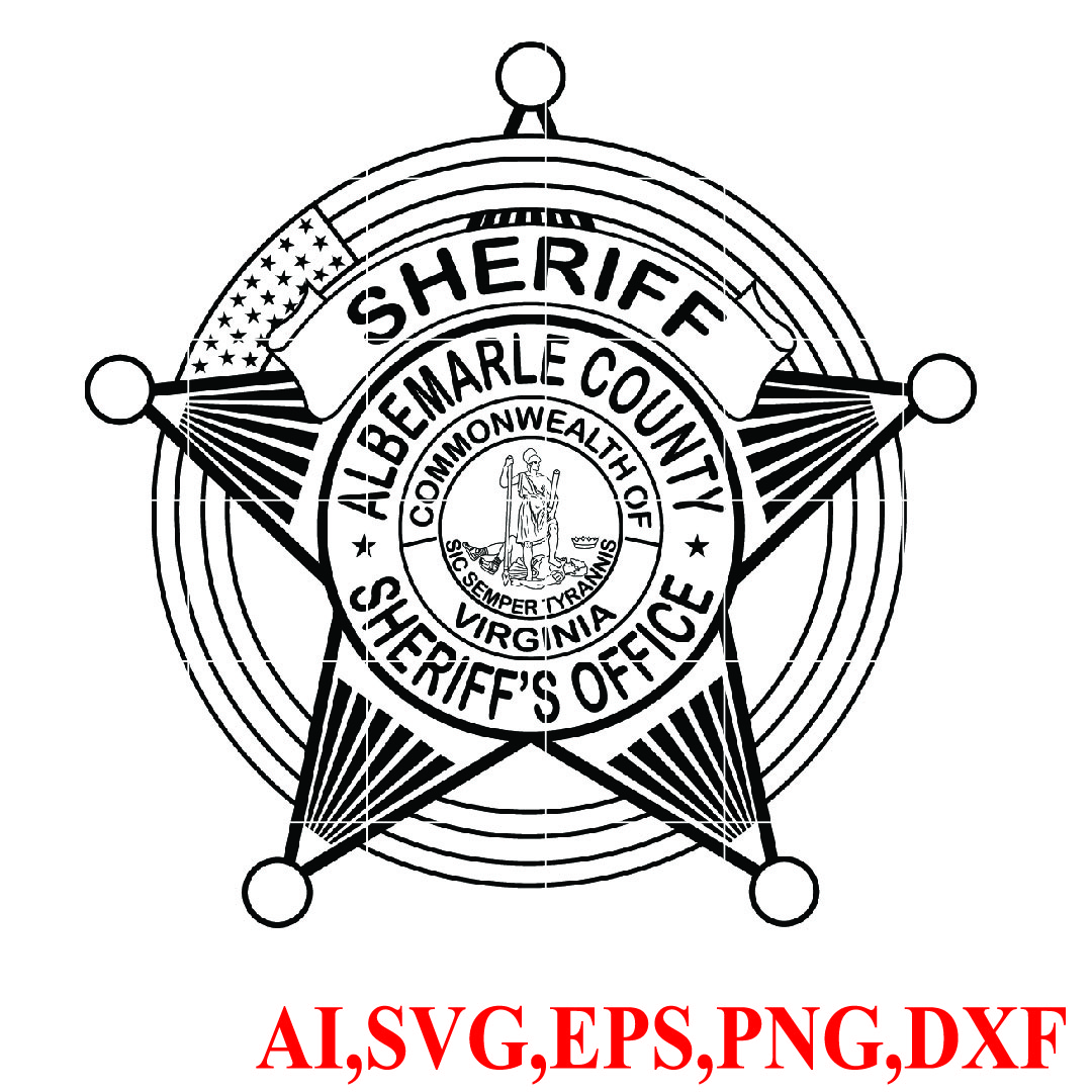 Albemarle county sheriff s badge, Seal, Logo, Ai, Vector, SV | Inspire ...