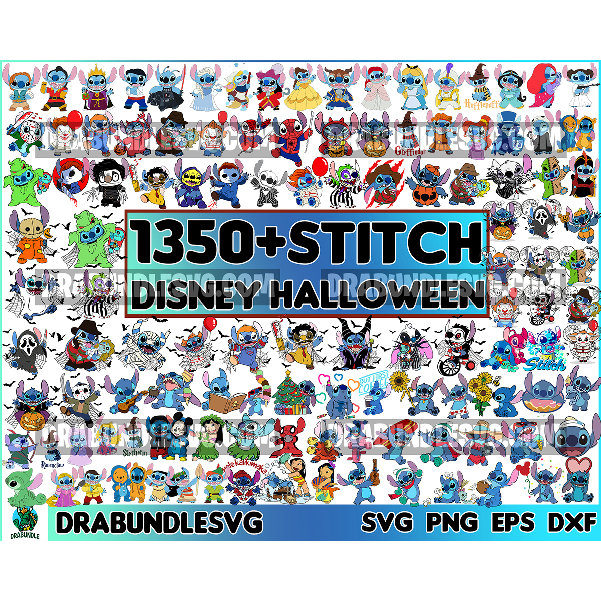 1350 Stitch SVG Bundle, Stitch Disney svg, Stitch Bundle Hor | Inspire ...