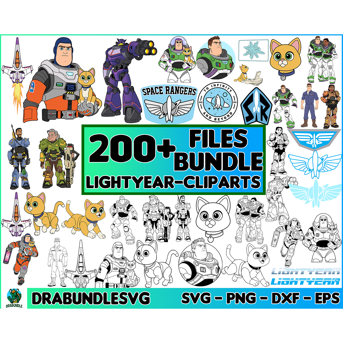 200 Buzz Lightyear SVG Bundle, Toy Story Svg, Buzz Lightyear | Inspire ...