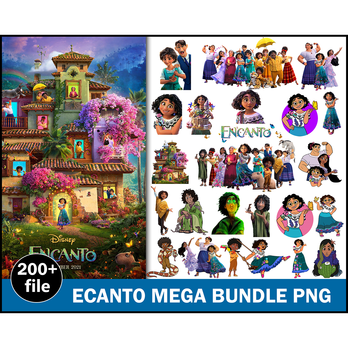 200 Encanto Bundle PNG, Encanto Clipart PNG, Encanto Bundle, - Inspire ...