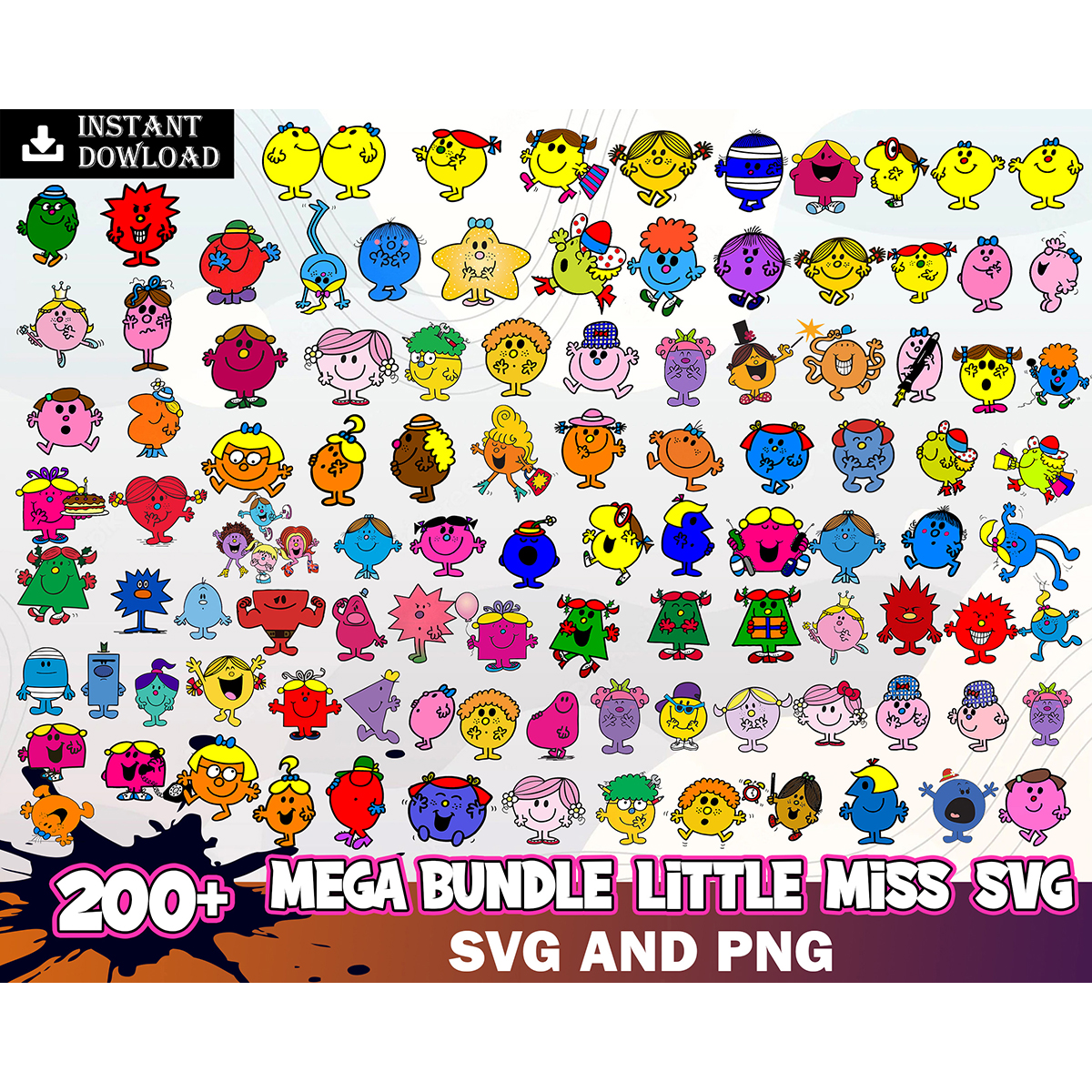 200 Little Miss Svg Bundle, Little Miss Bundle, Little Miss - Inspire ...