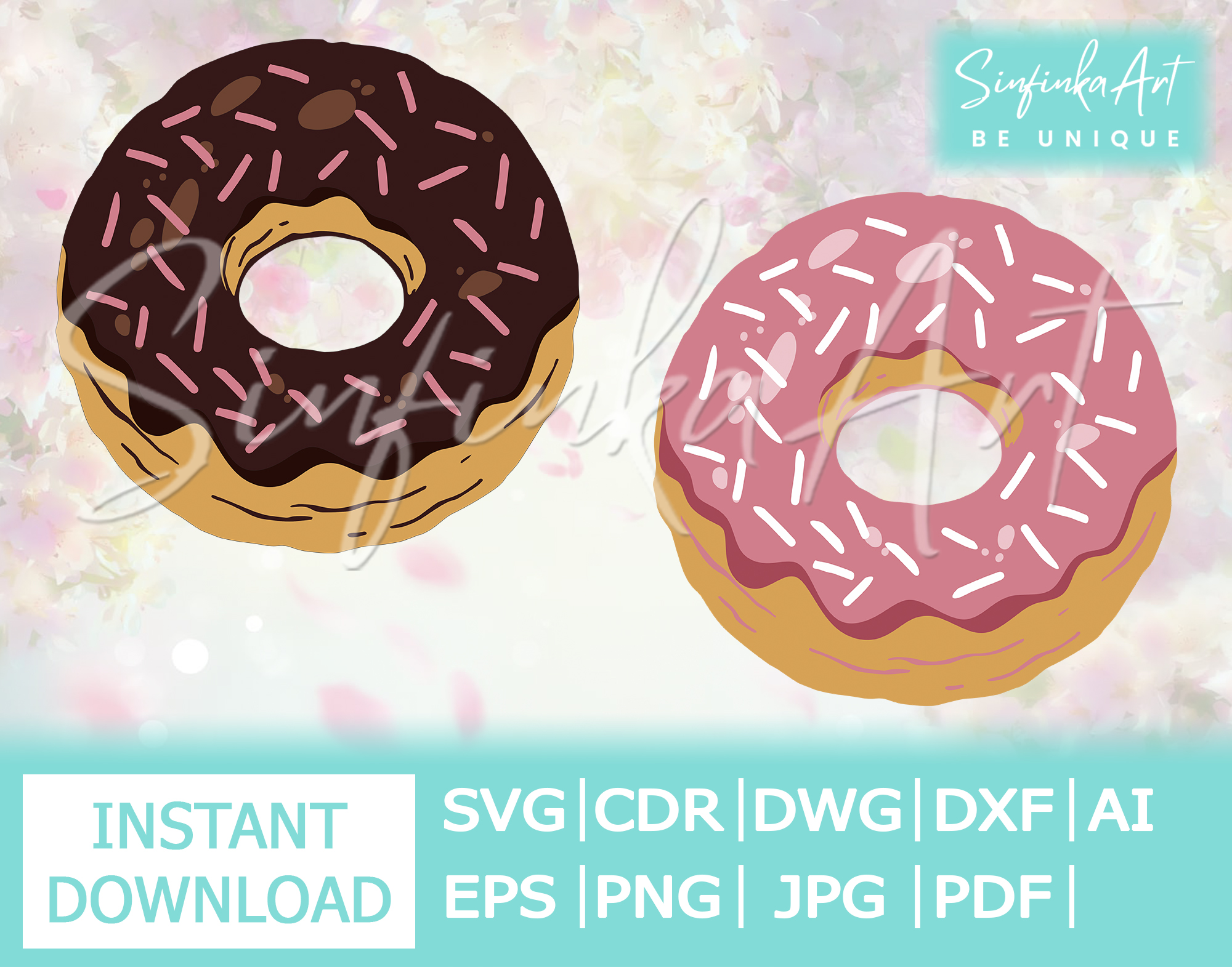 Sloth Donut SVG Cricut Cute Sloth design for TShirt, for kid - Inspire ...