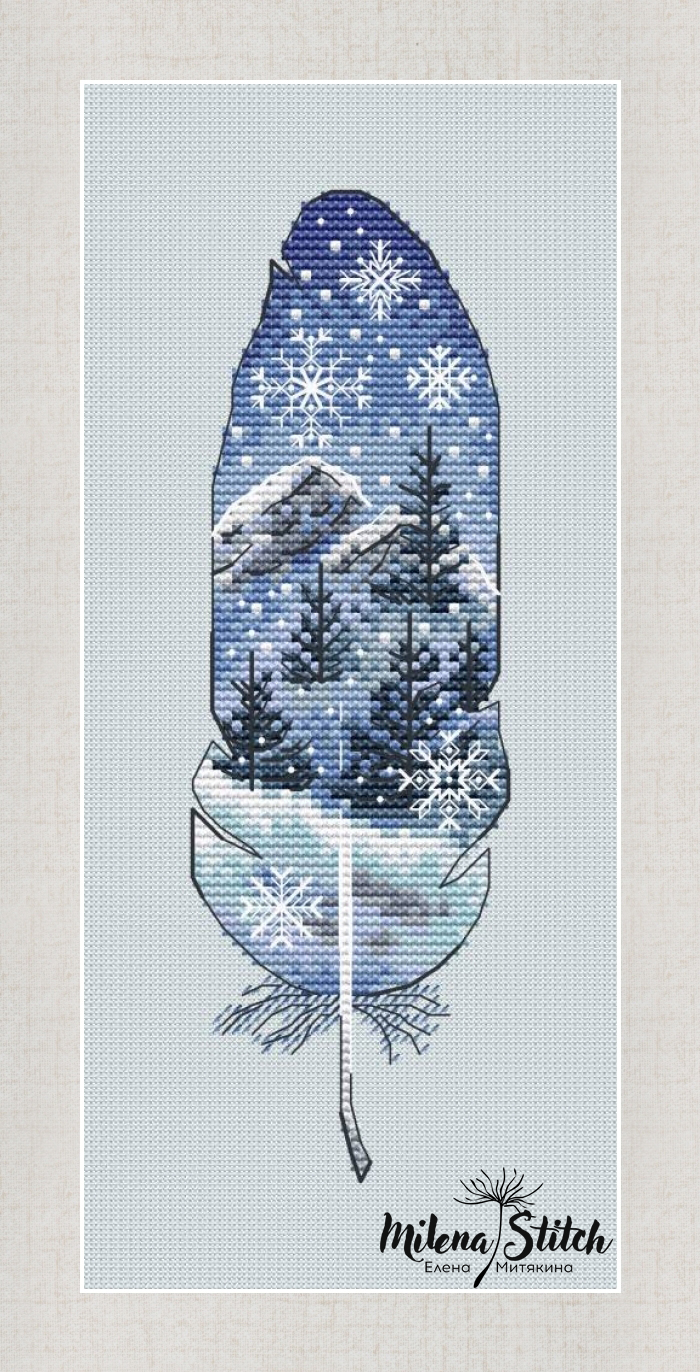 Snow Cross Stitch Pattern | Inspire Uplift