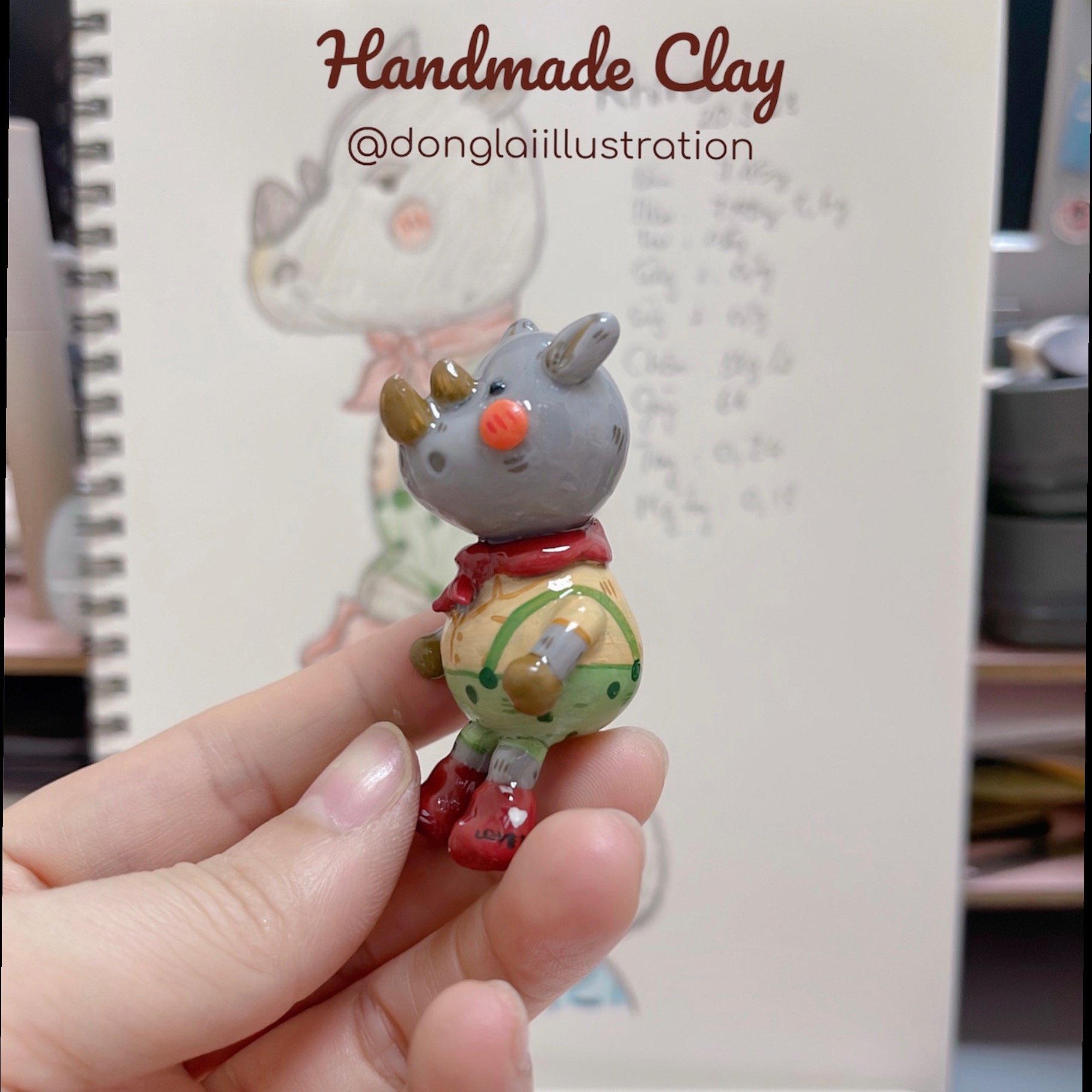 Handmade clay - Chicken figurine - Inspire Uplift