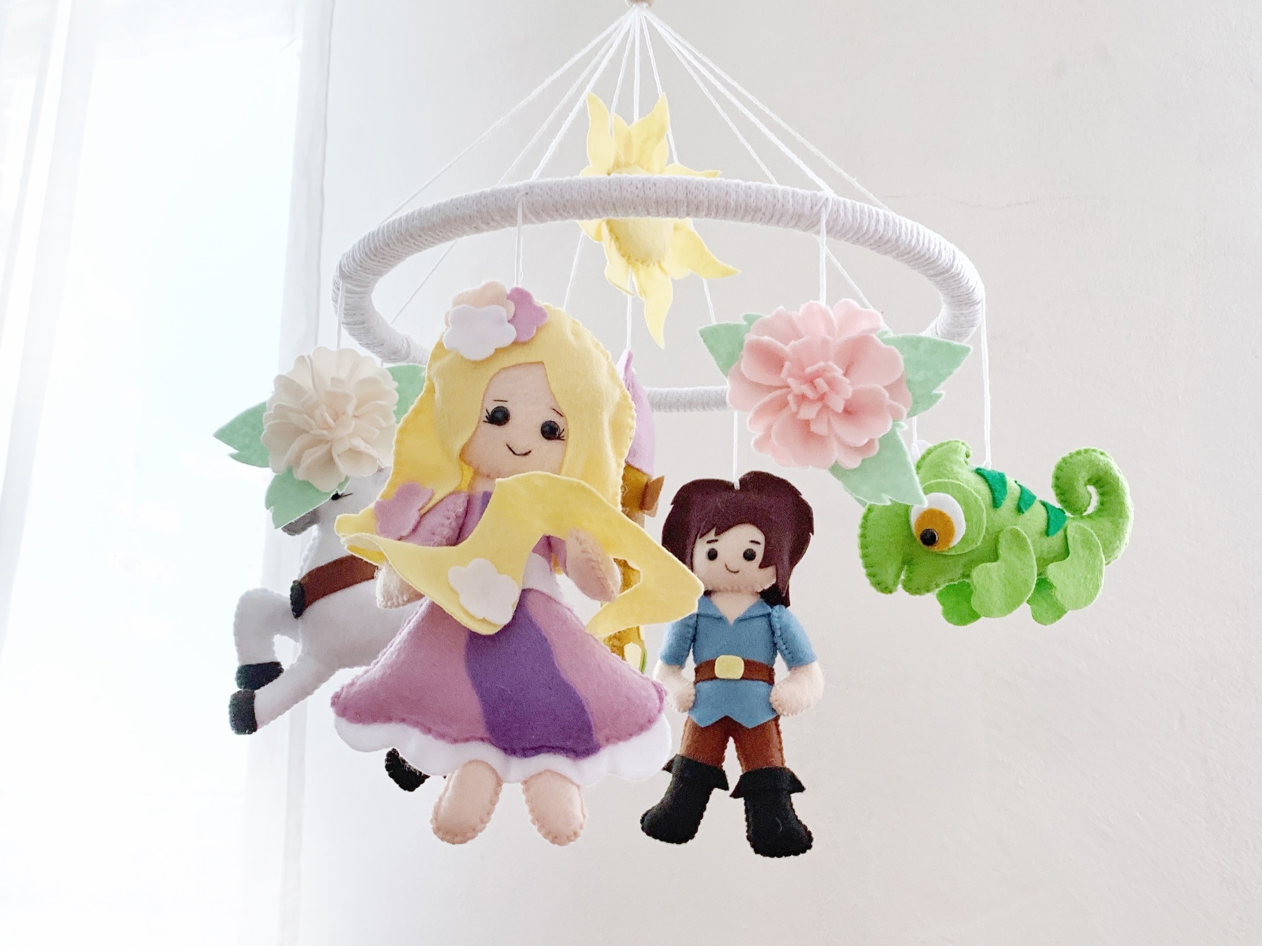 Rapunzel baby mobile Girl nursery decor Rapunzel crib mobile - Inspire ...