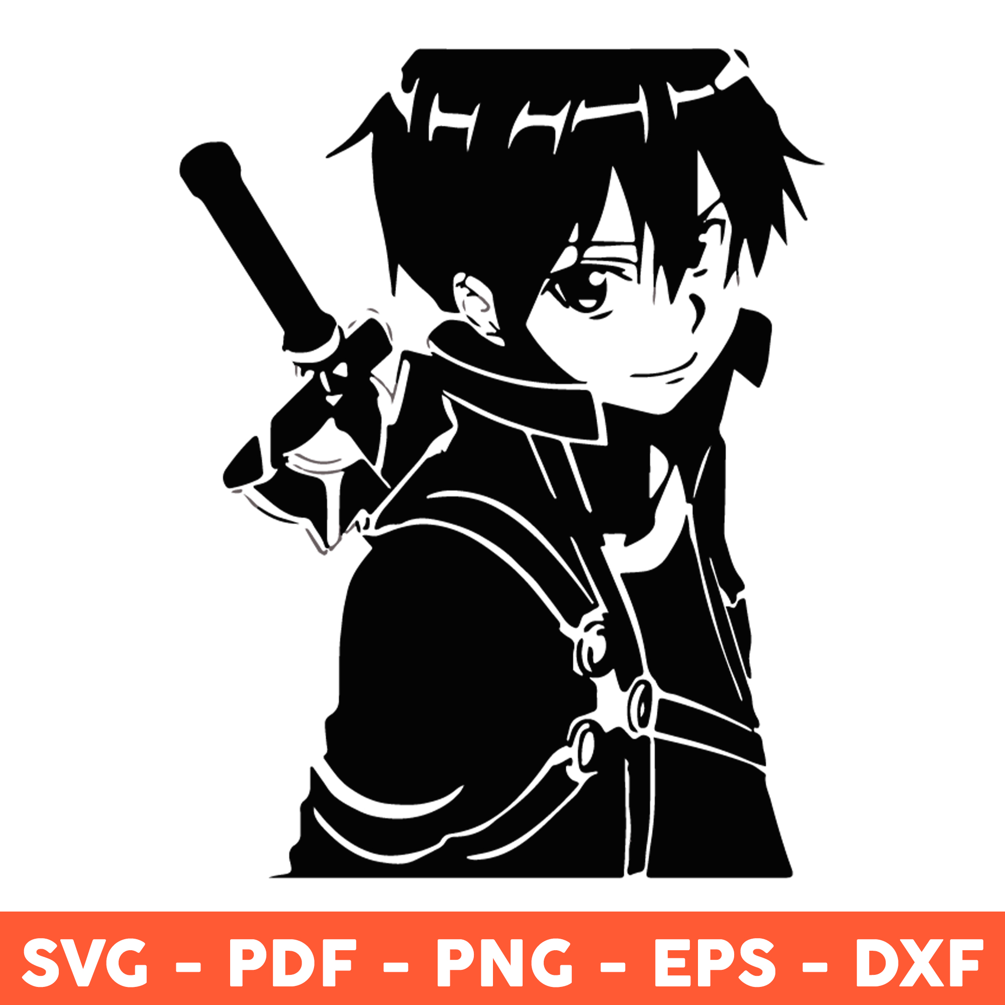 Kazuto Kirigaya Svg, Kazuto Narusaka Svg, Sword Art Online S - Inspire ...