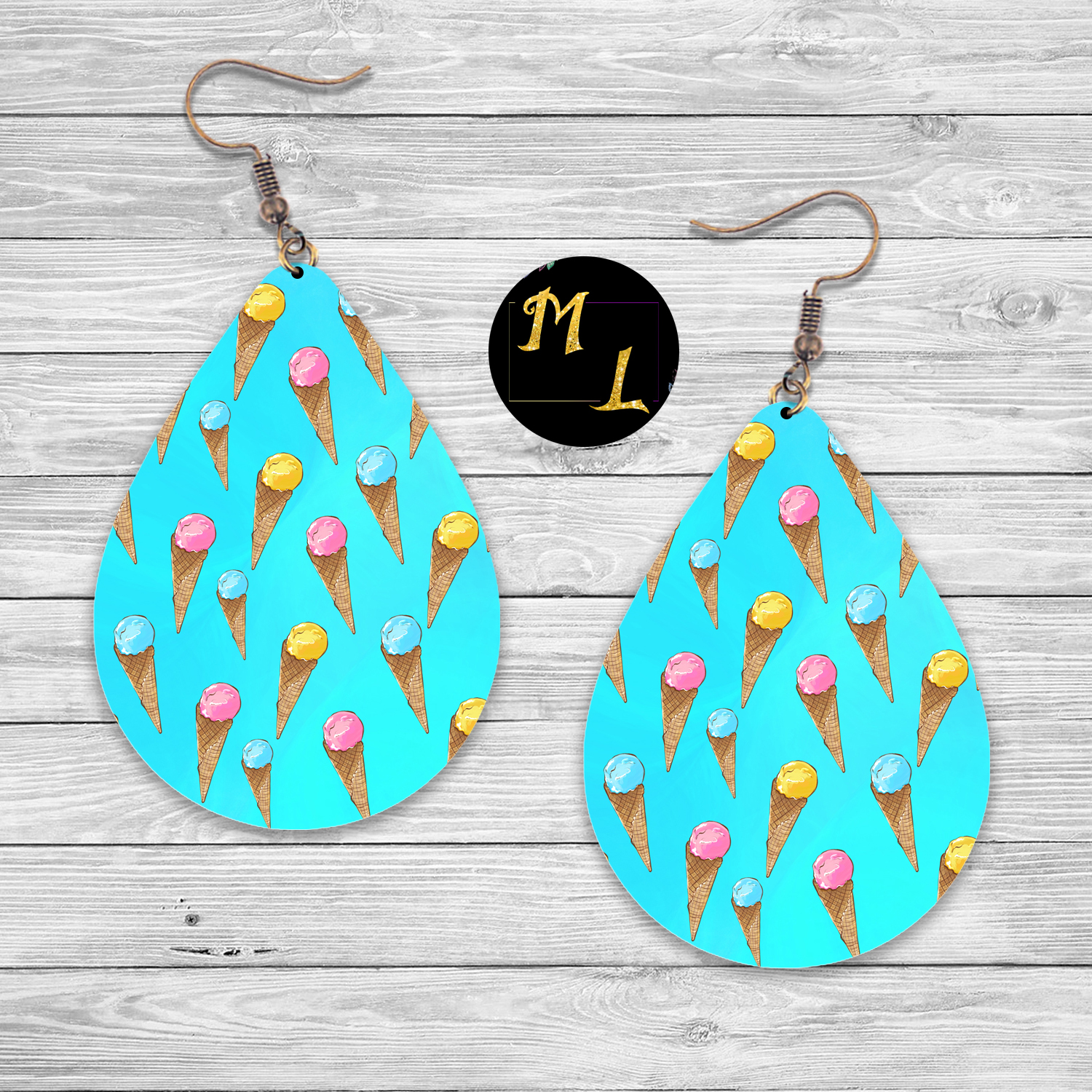 Ice cream teardrop sublimation,Summer sublimation design, ea - Inspire ...