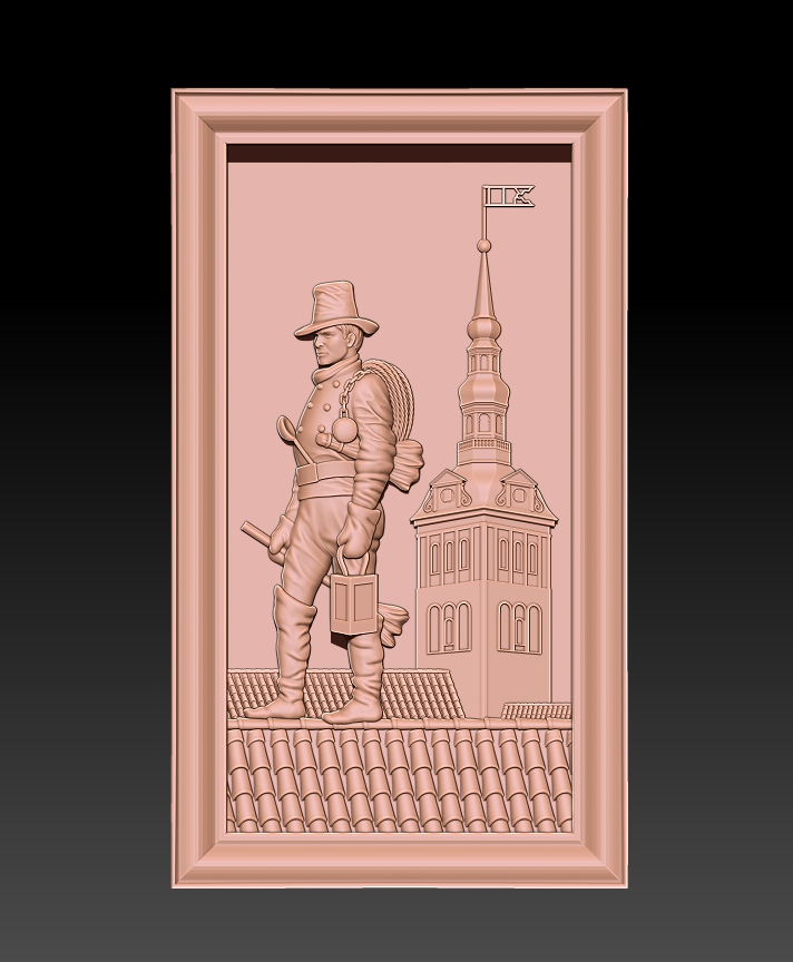 3D Model STL CNC Router file Painting Chimney Sweep | Inspire Uplift