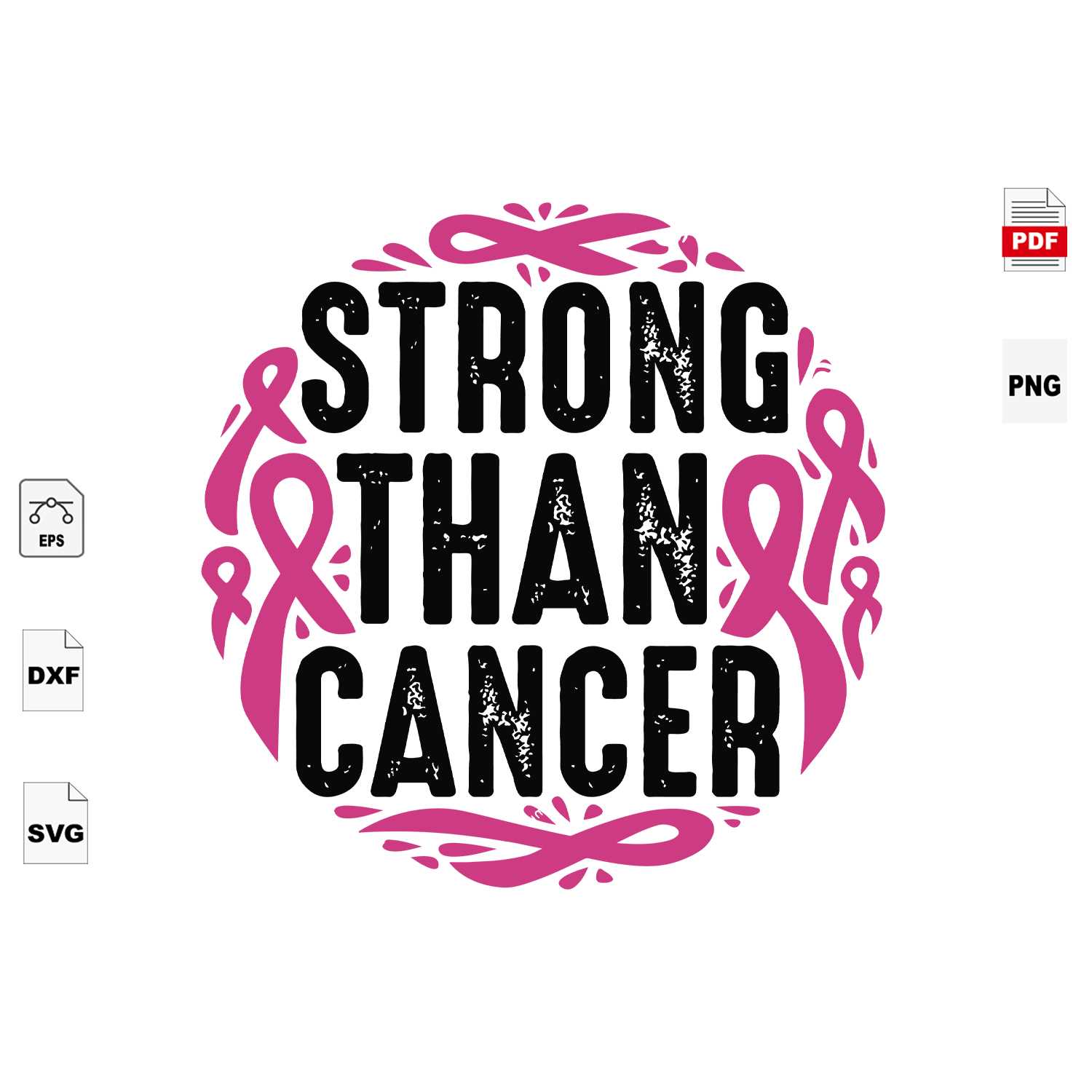 Strong Than Cancer, Breast Cancer Gift, Breast Cancer Svg, C | Inspire ...