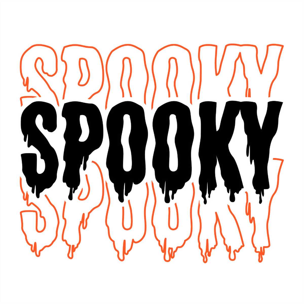 Spooky for Halloween SVG, Spooky Halloween Word SVG PNG | Inspire Uplift