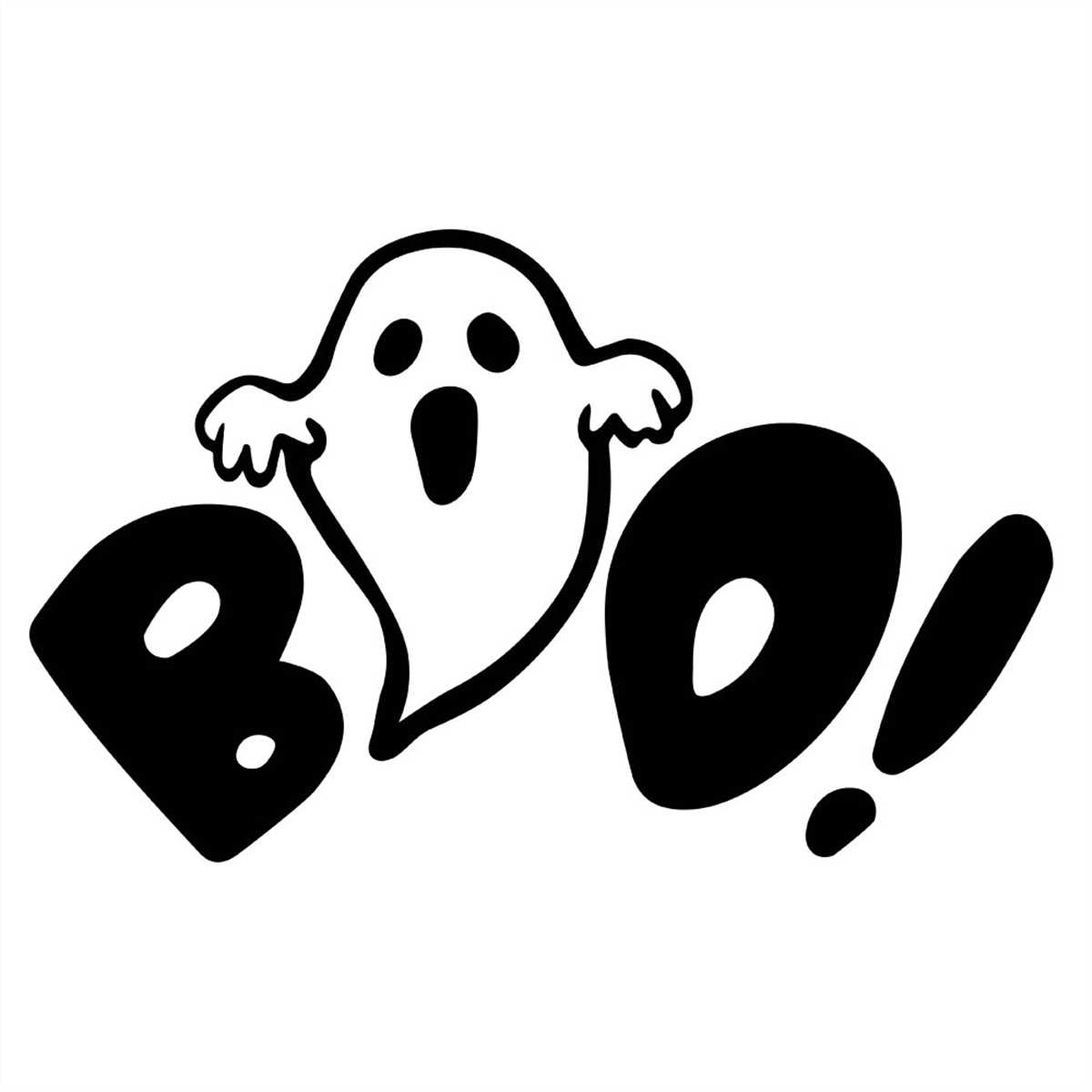 Boo Boo White Ghost SVG Silhouette | Inspire Uplift