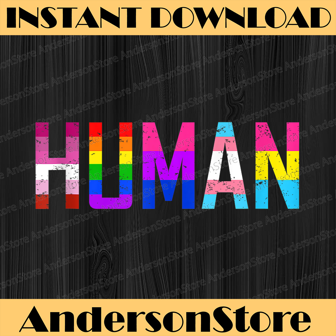 HUMAN Flag LGBT Gay Pride Month Transgender LGBT Month PNG S | Inspire ...