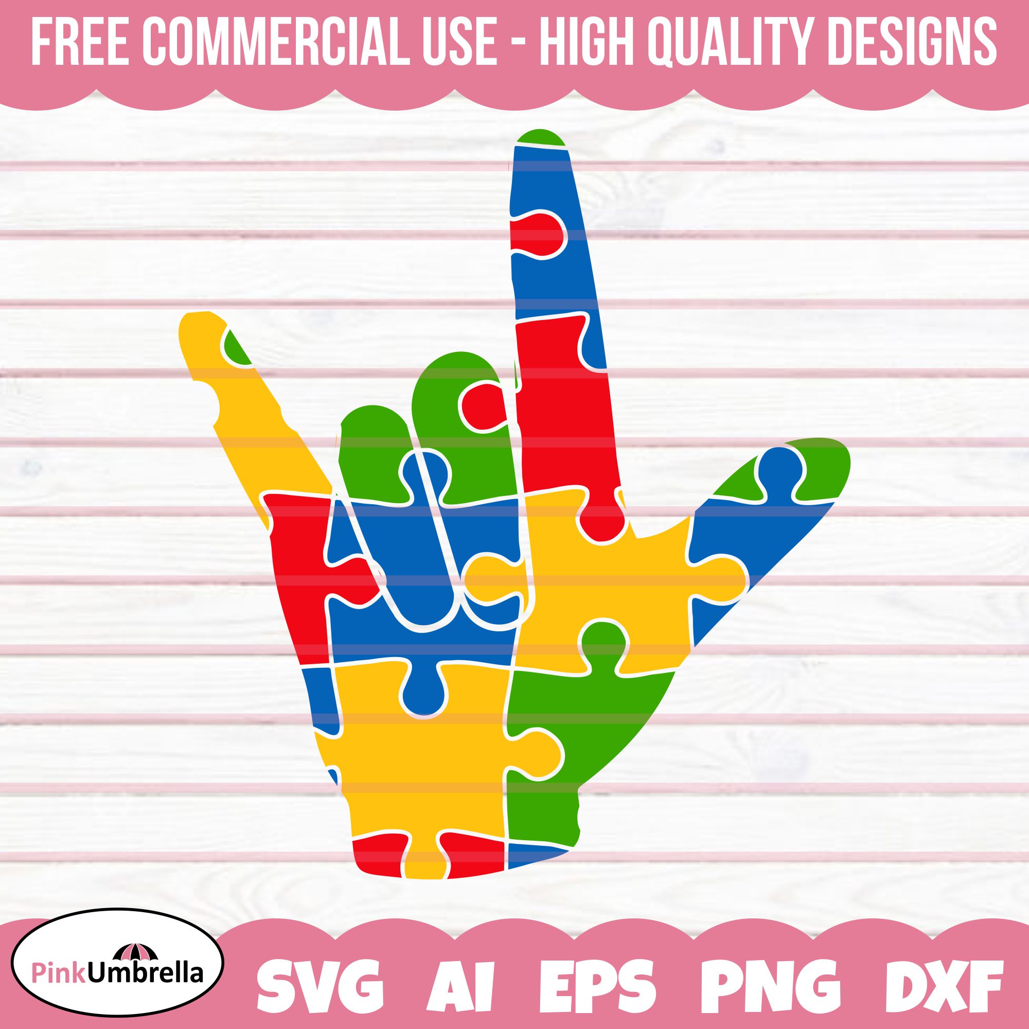 ASL Love Sign Language Svg, Autism Svg, Autism Awareness Svg | Inspire ...