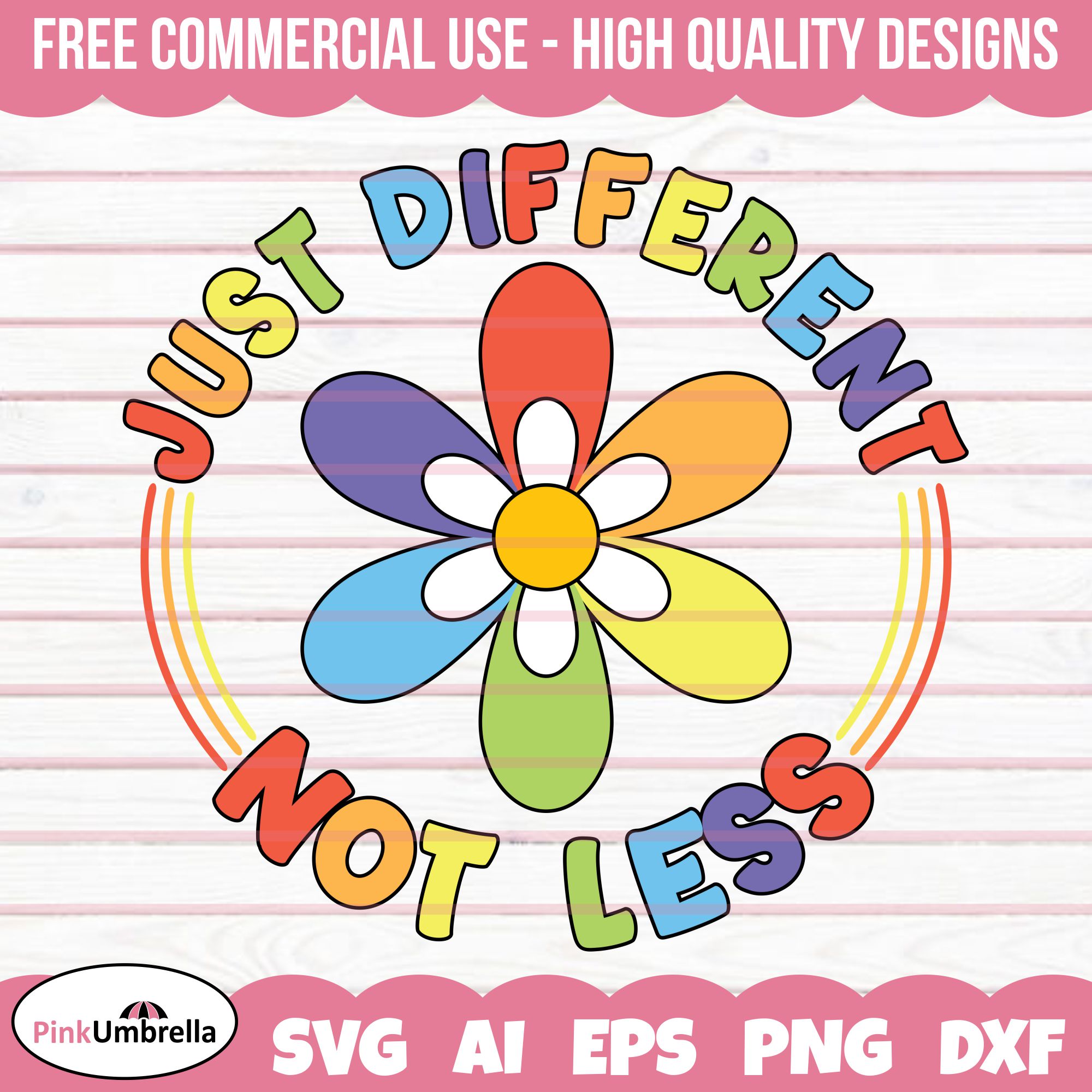 Just Different Not Less Svg, Neurodiversity Svg, ADHD, Autis - Inspire ...
