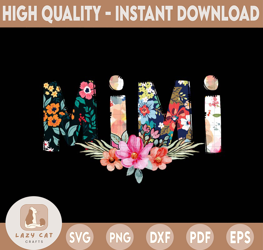 Mimi PNG , Mimi with Flowers Sublimation Designs Downloads , | Inspire ...
