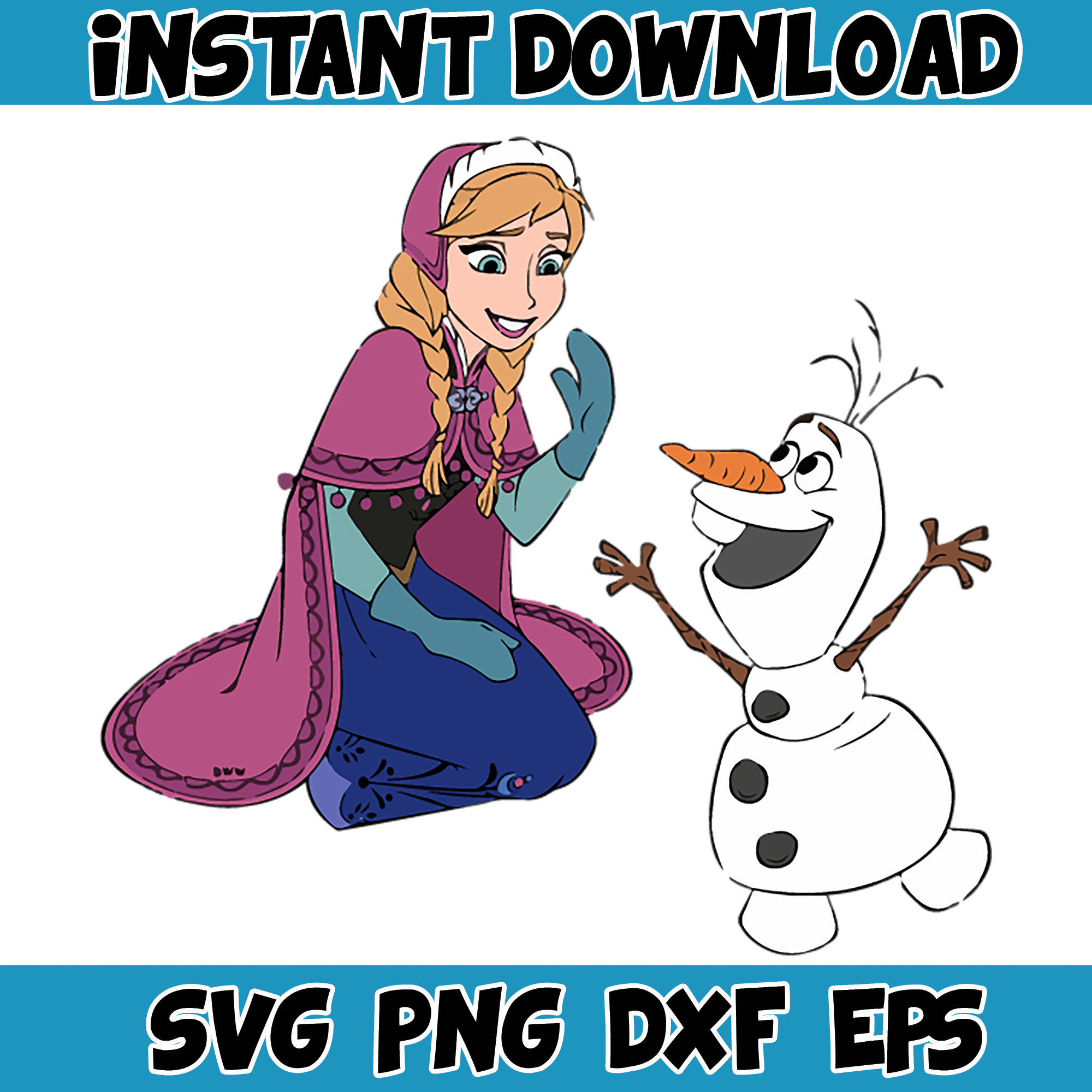 Frozen SVG, Frozen Svg, Anna Svg, Olaf Svg, Frozen Silhouett | Inspire ...
