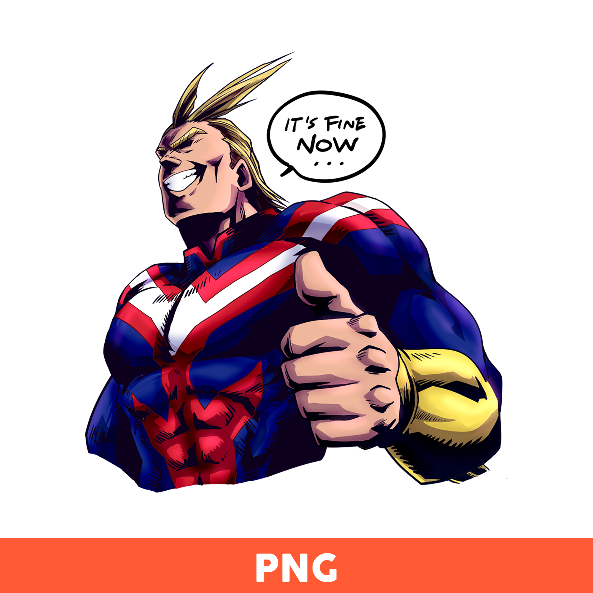 All Might Png, My Hero Academia Png, Toshinori Yagi Png, Cha | Inspire ...