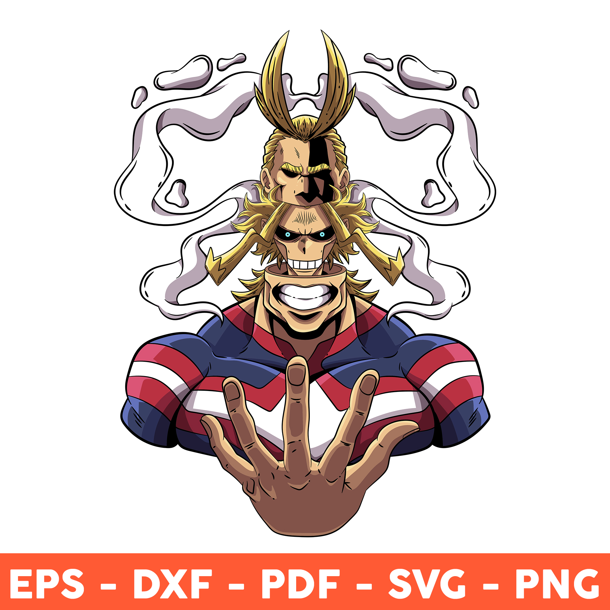 All Might Svg, Toshinori Yagi Svg, All Might My Hero Academi | Inspire ...