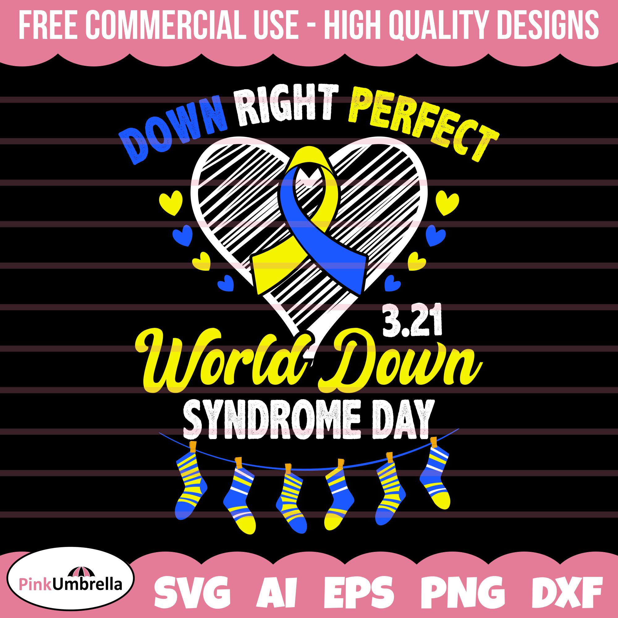 Down Right Perfect Svg, Down Syndrome Awareness SVG, Down Sy | Inspire ...
