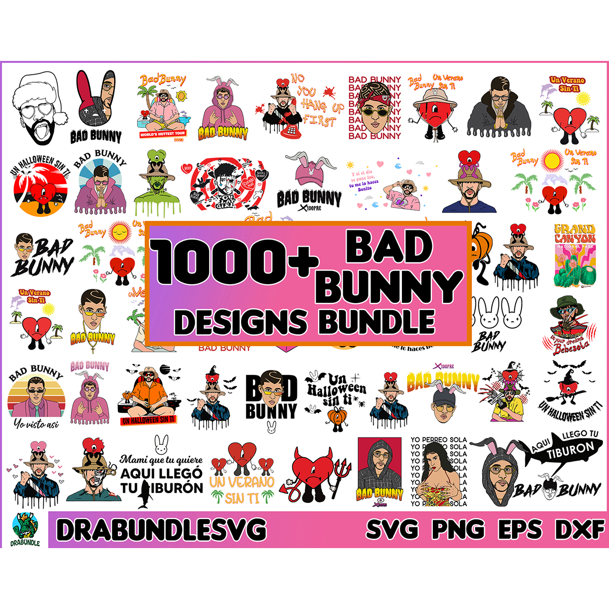 1000 Bad Bunny svg, El Conejo Malo svg, Bundle Layered SVG B - Inspire ...