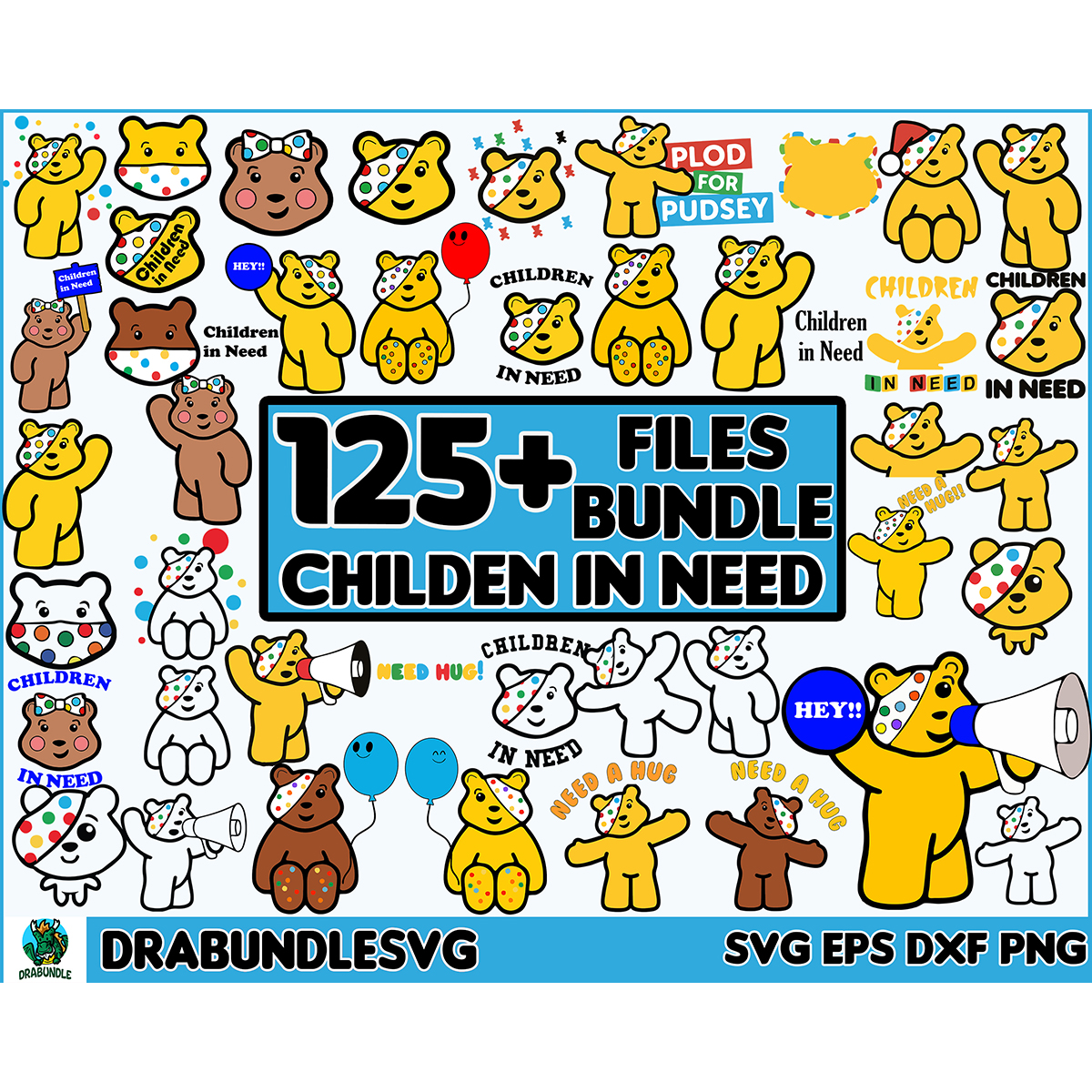 125 Children in Need Svg Bundle, Children in Need Png, Child | Inspire ...