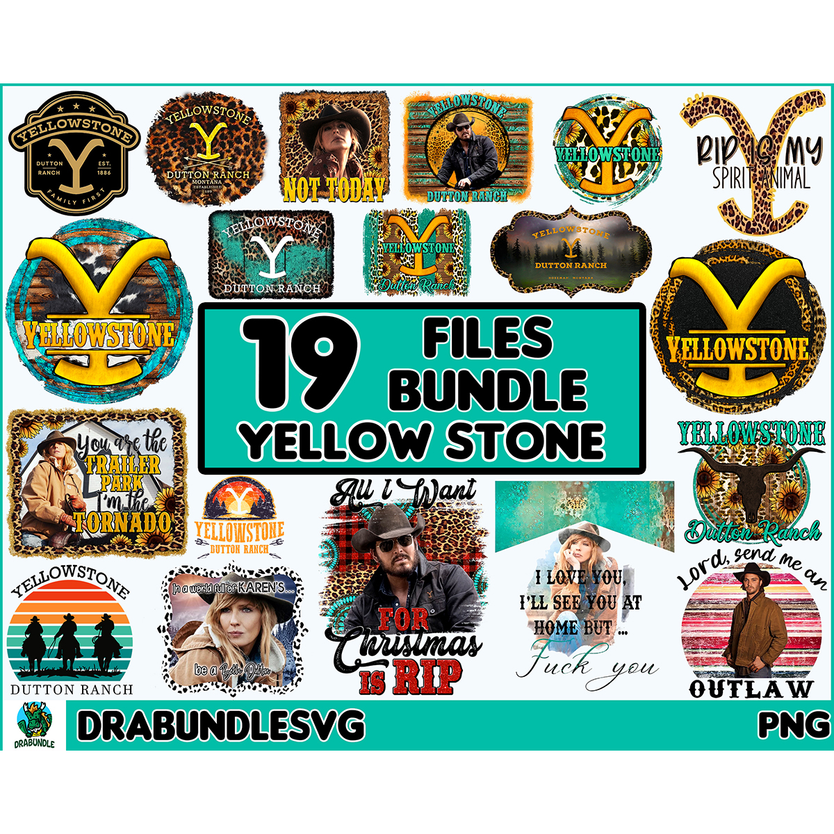18 Yellowstone bundle Png Digital Dowload, Dutton Ranch, Rip | Inspire ...