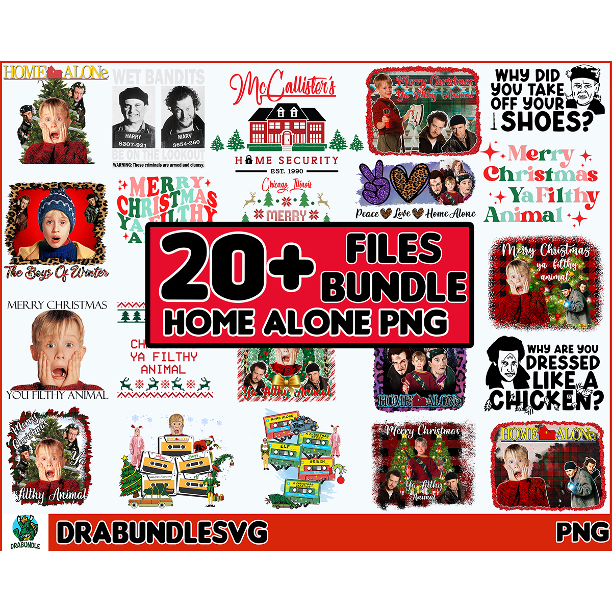 20 Home alone Png bundle, wet bandits , christmas Png bundle - Inspire ...