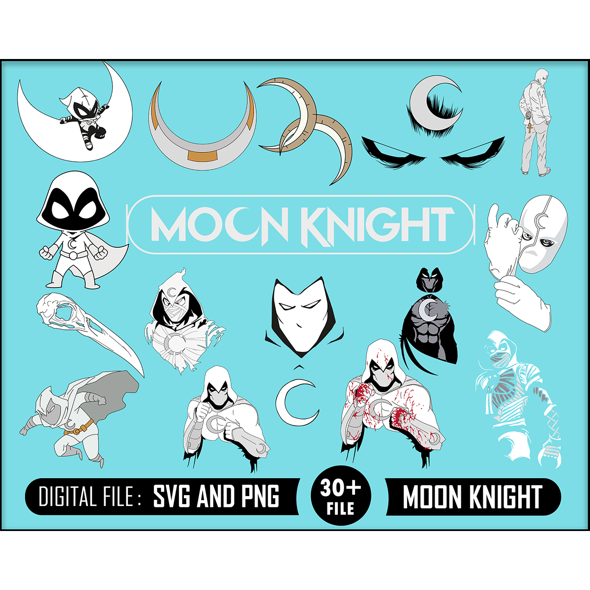 30 Moon Knight Tv Series SVG, Marvel Mr Knight Jake Steven M - Inspire Uplift