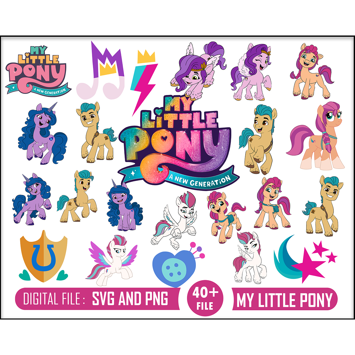 40 My Little Pony SVG, My Little Pony Vector, My Little Pony - Inspire Uplift