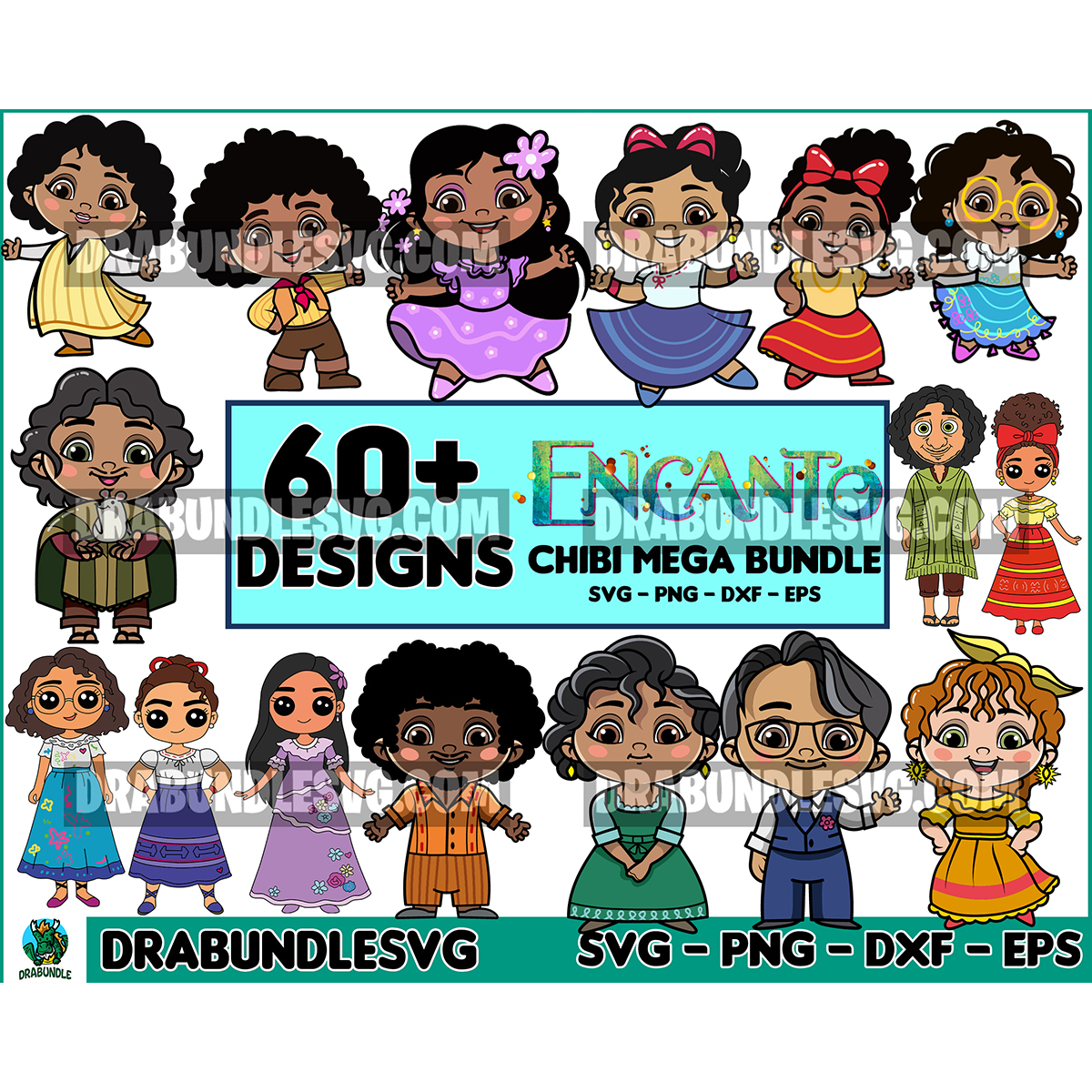 60 Designs Encanto characters Bundle Svg, Encanto Clipart Sv - Inspire ...