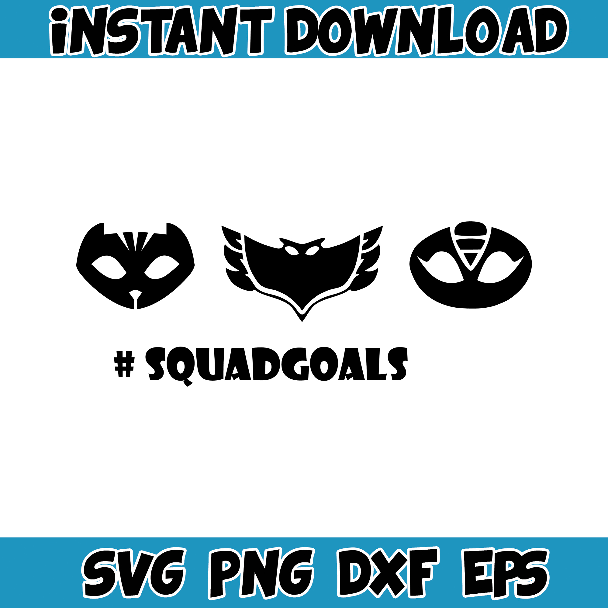 PJ Mask Clipart, PJ Mask svg cut files for Cricut, Silhouett | Inspire ...